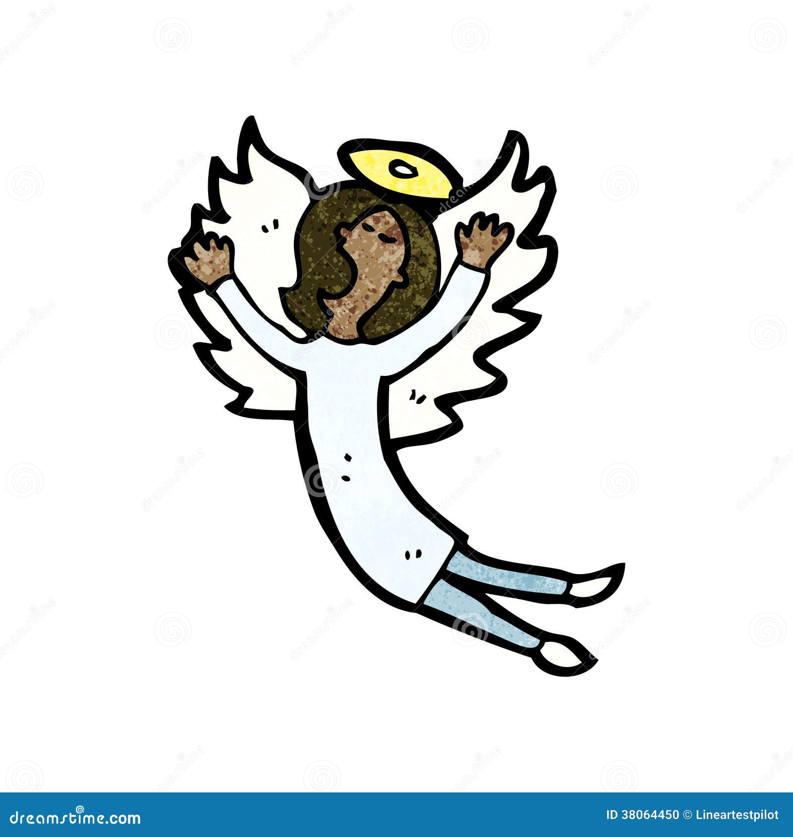 Cartoon angel stock vector. Illustration of speech, afterlife - 38064450