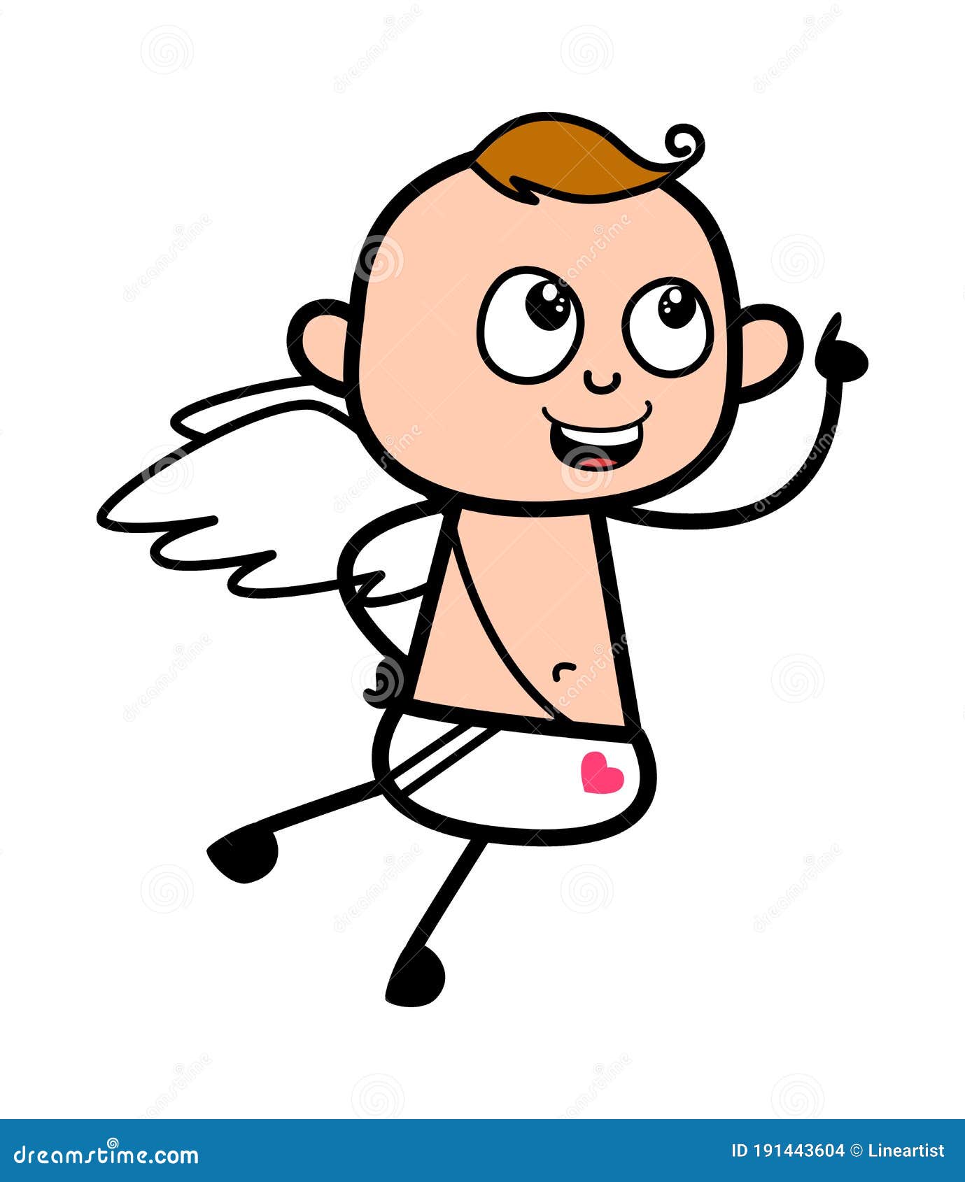 Cartoon Angel Talking Happy Stock Illustration - Illustration of cute ...