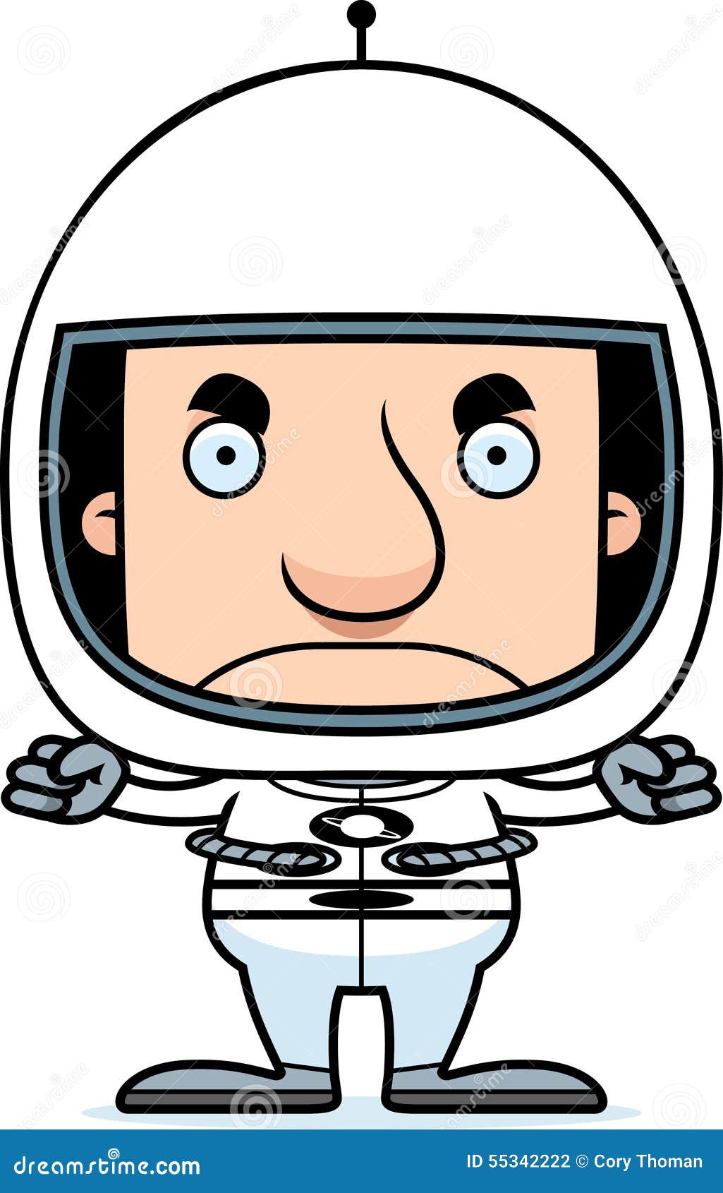 Cartoon Angry Astronaut Man Stock Vector - Illustration of graphic ...