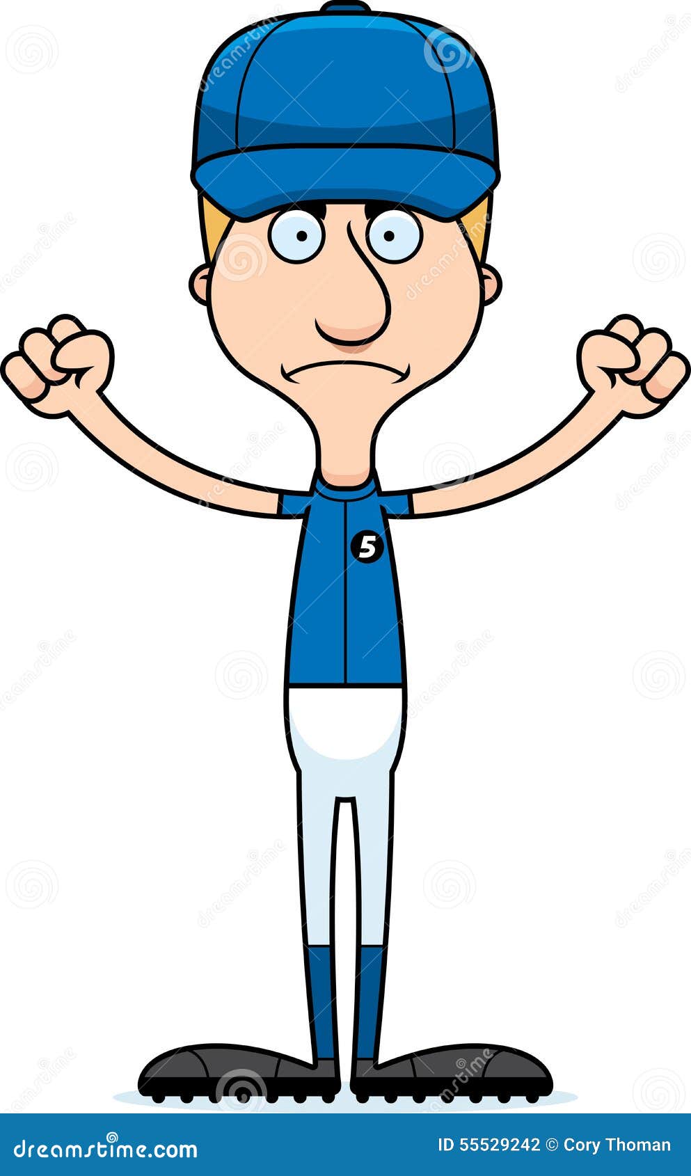 Cartoon Angry Baseball Player Man Stock Vector - Illustration of angry ...