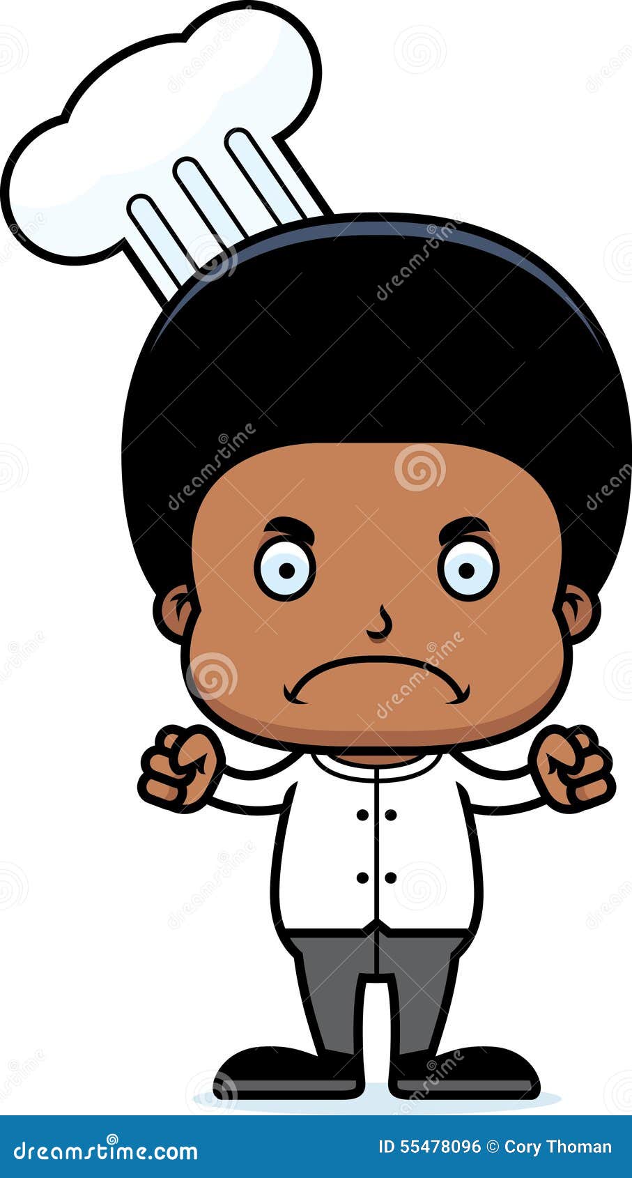 Cartoon Angry Chef Boy stock vector. Illustration of child - 55478096