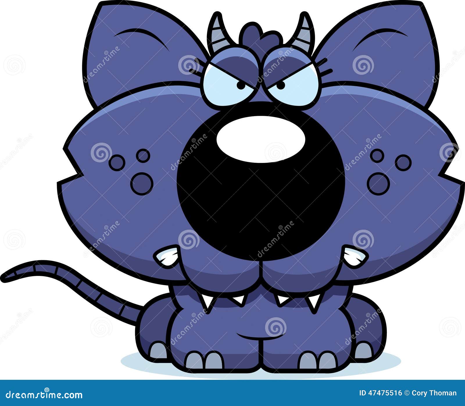 Cartoon Angry Chupacabra stock vector. Illustration of cryptid - 47475516
