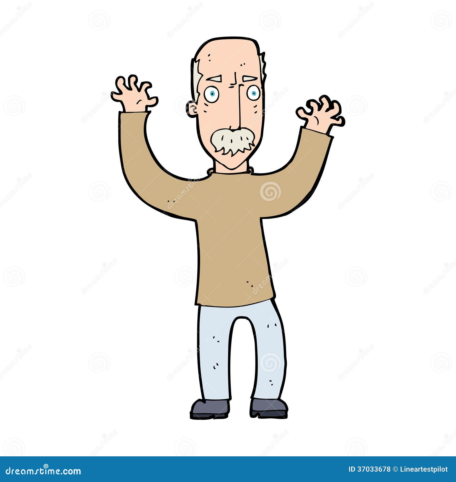 Cartoon angry dad stock vector. Illustration of drawn - 37033678