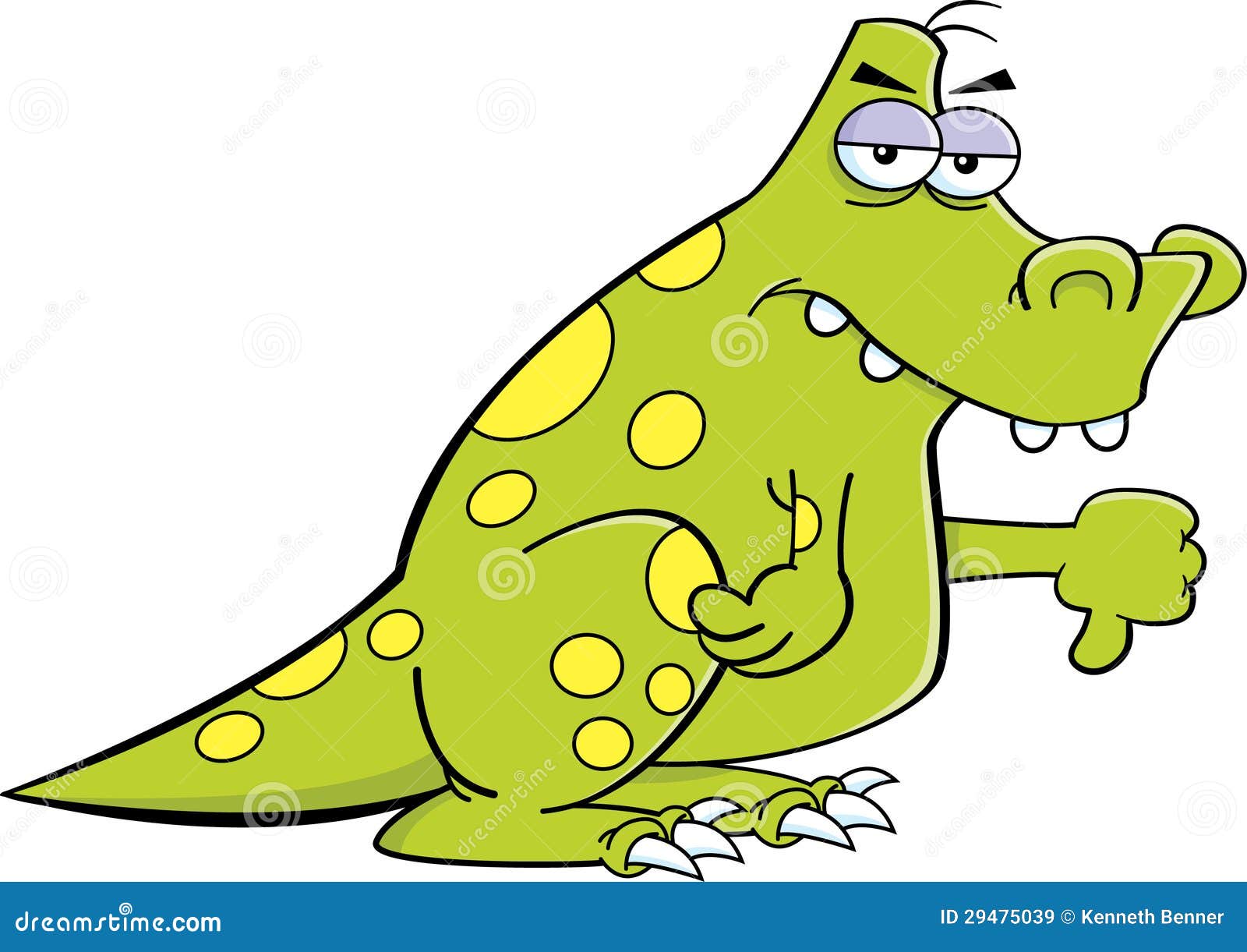 Cartoon angry dinosaur stock vector. Illustration of reptile - 29475039