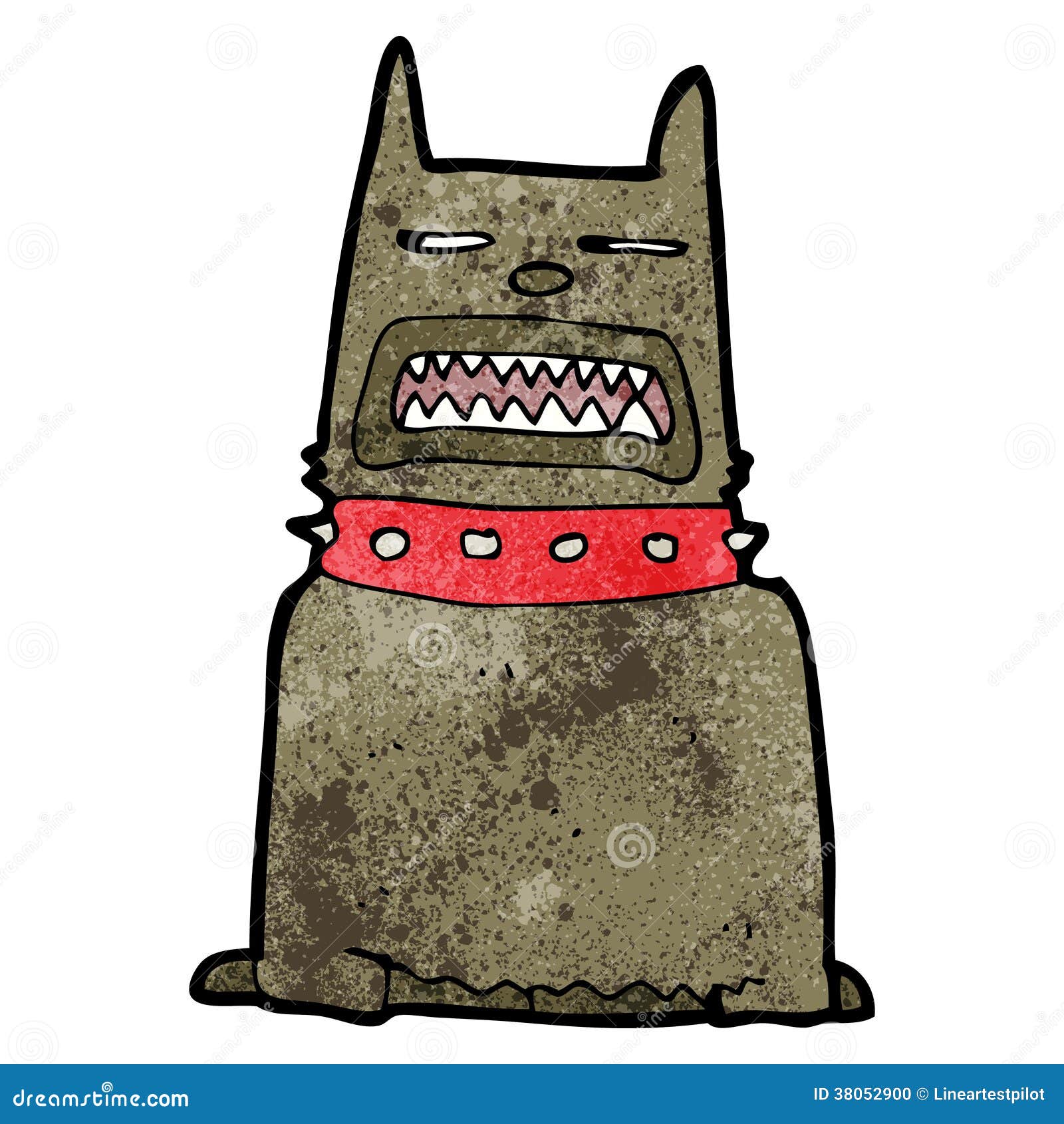 Cartoon angry dog stock vector. Illustration of cute - 38052900