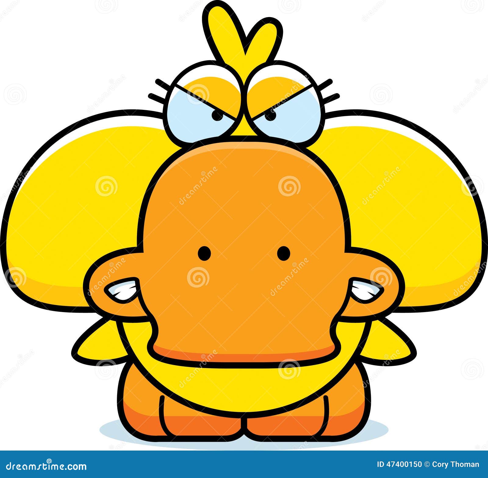 Cartoon Angry Duckling stock vector. Illustration of duck - 47400150