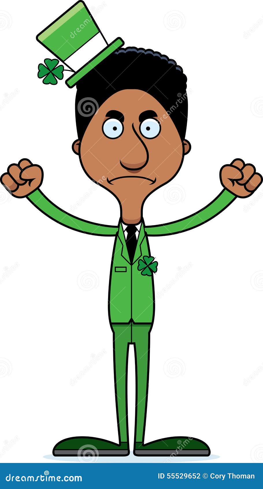 Cartoon Angry Irish Man stock vector. Illustration of cartoon - 55529652
