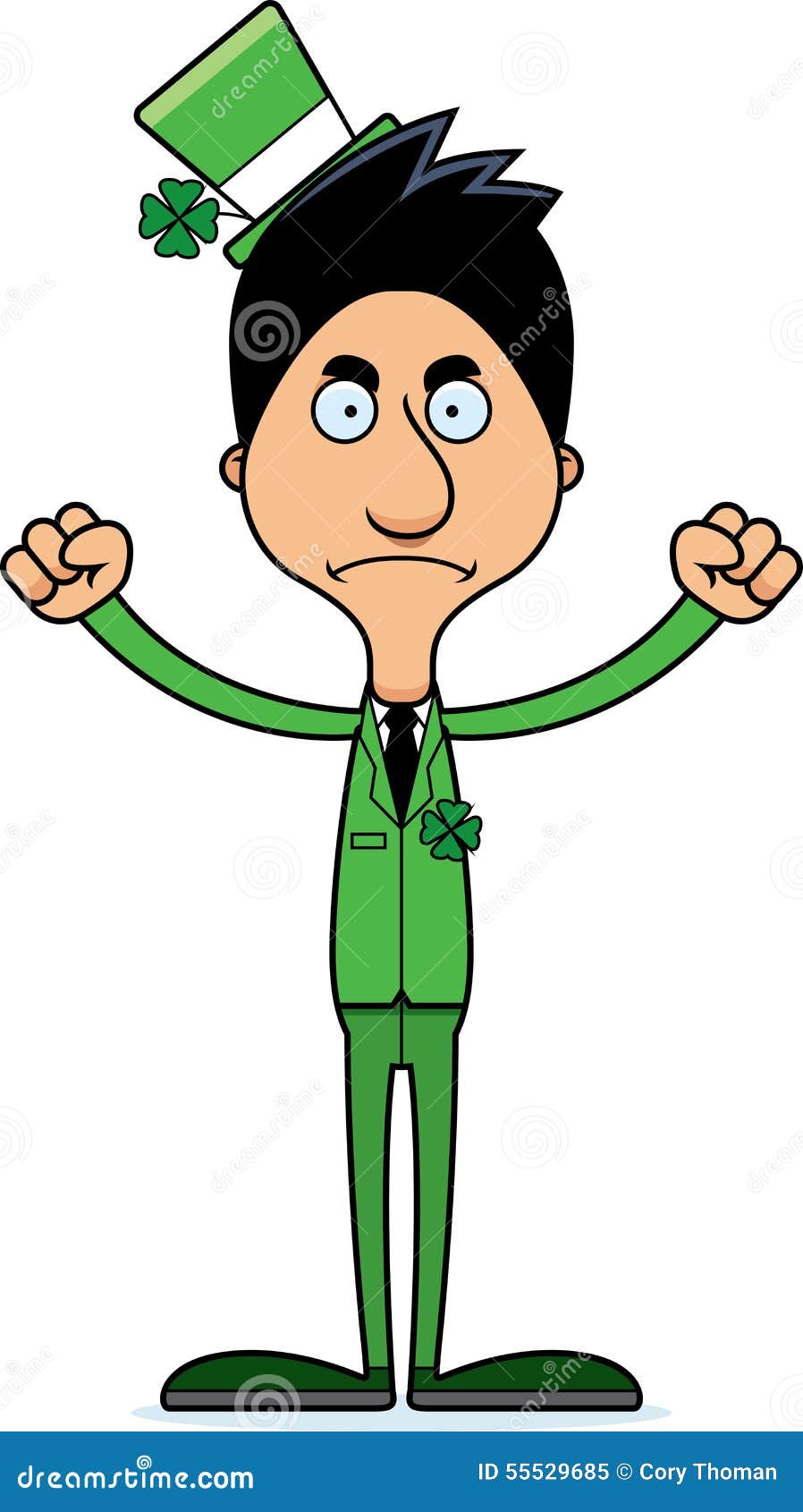 Cartoon Angry Irish Man stock vector. Illustration of patricks - 55529685