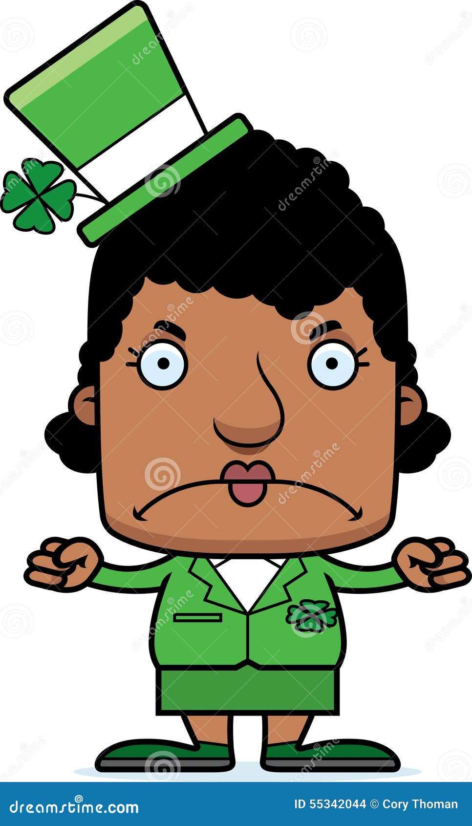 Cartoon Angry Irish Woman stock vector. Illustration of angry - 55342044