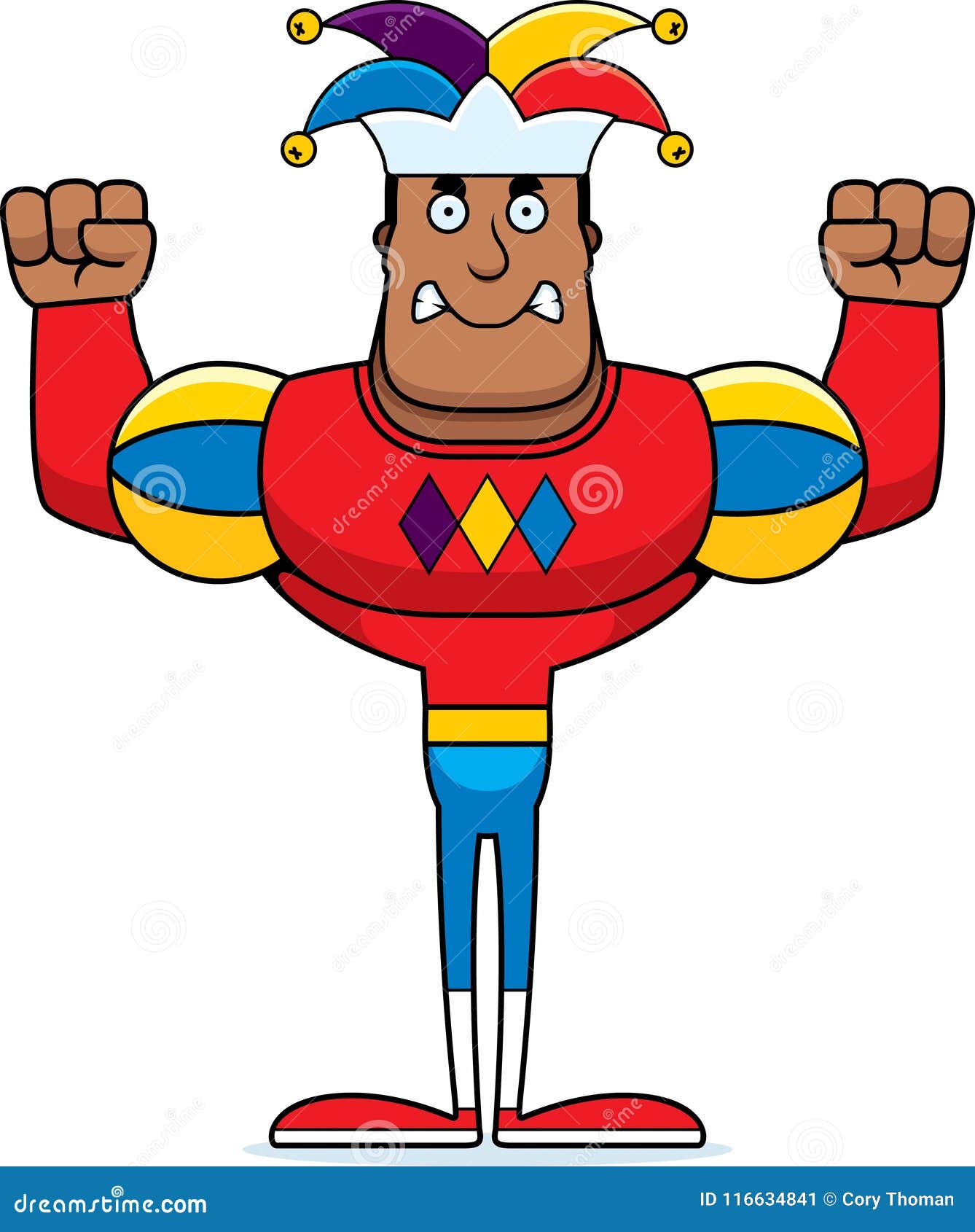 Cartoon Angry Jester stock vector. Illustration of angry - 116634841