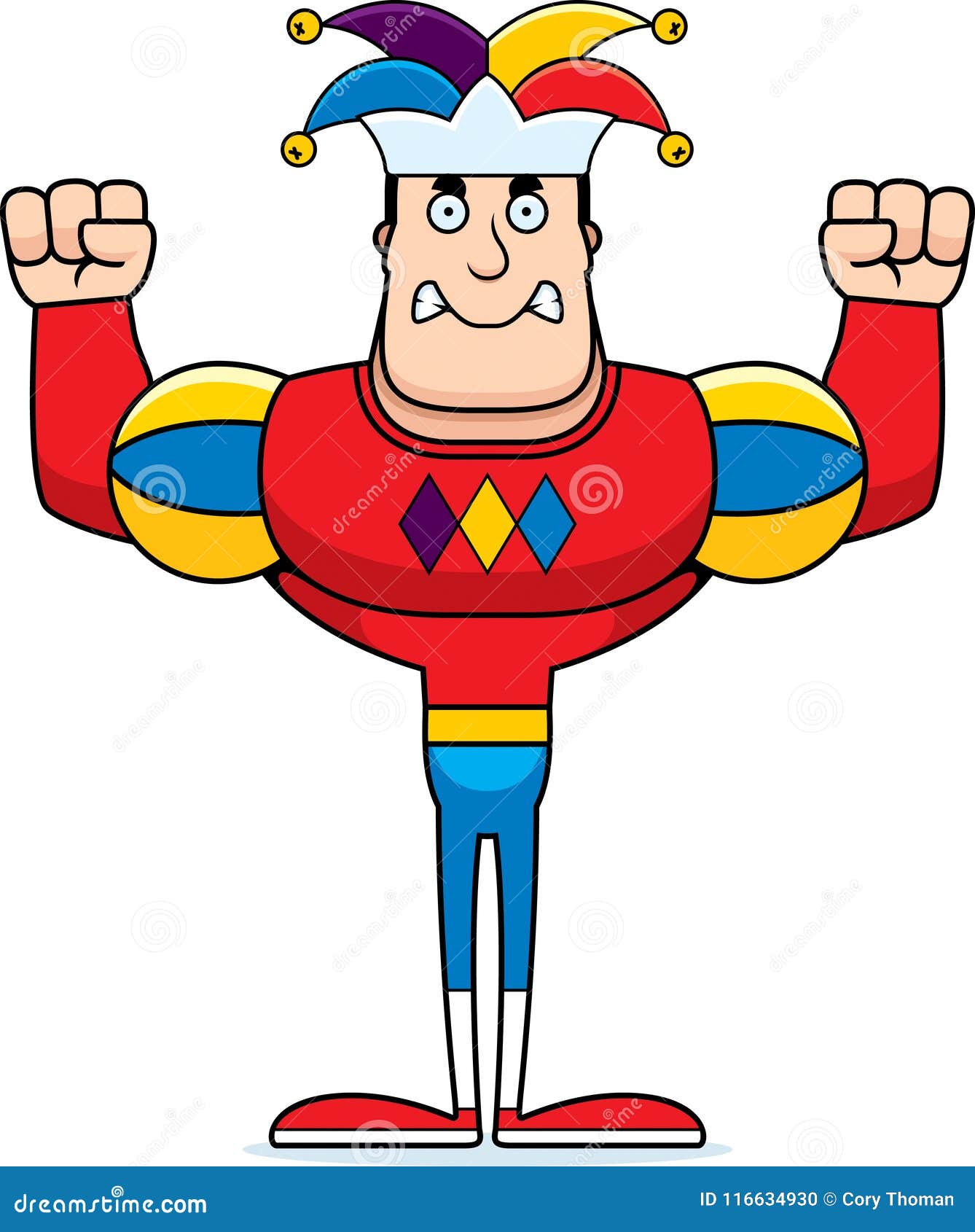 Cartoon Angry Jester stock vector. Illustration of angry - 116634930