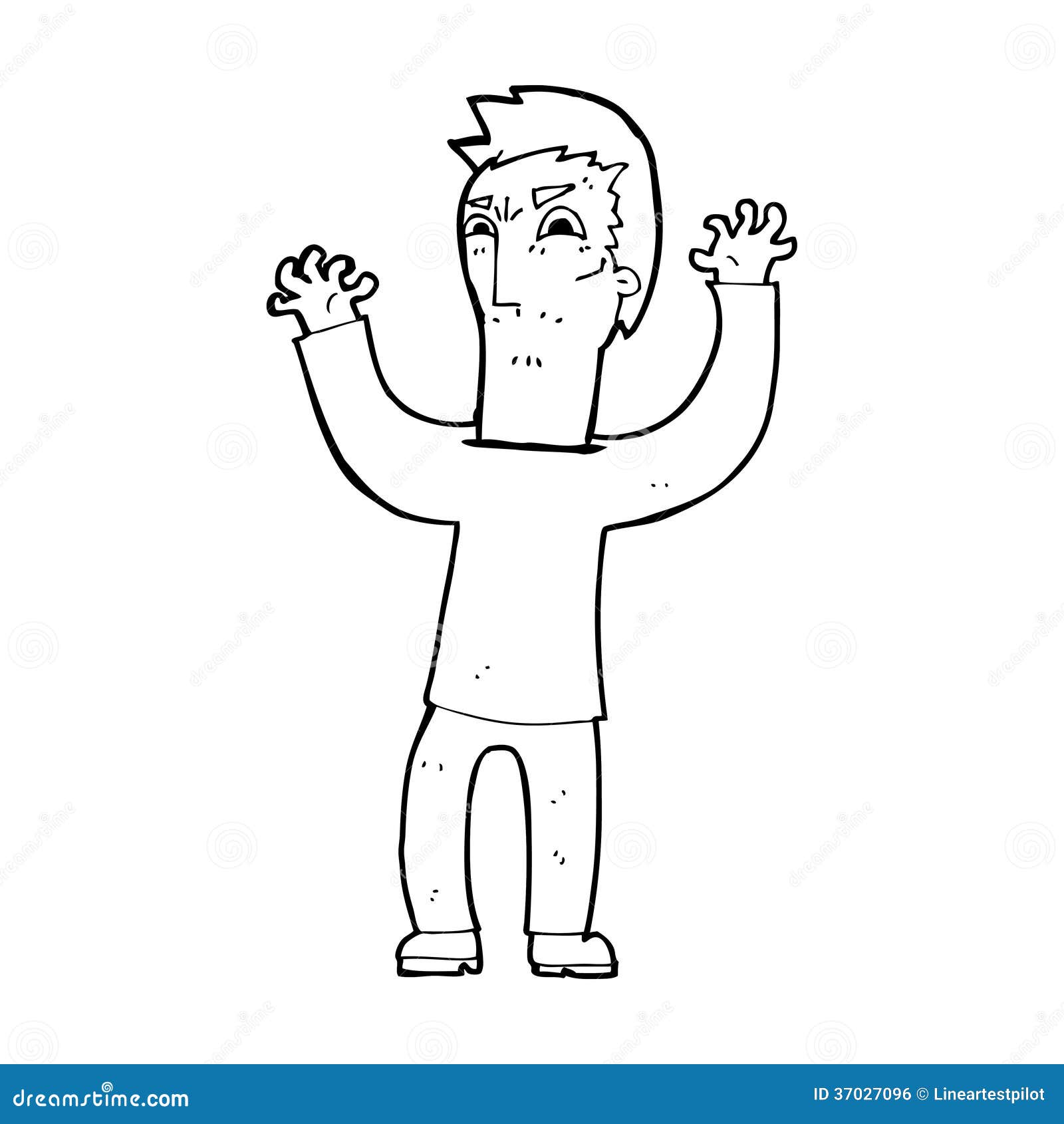 Cartoon angry man stock illustration. Illustration of character - 37027096