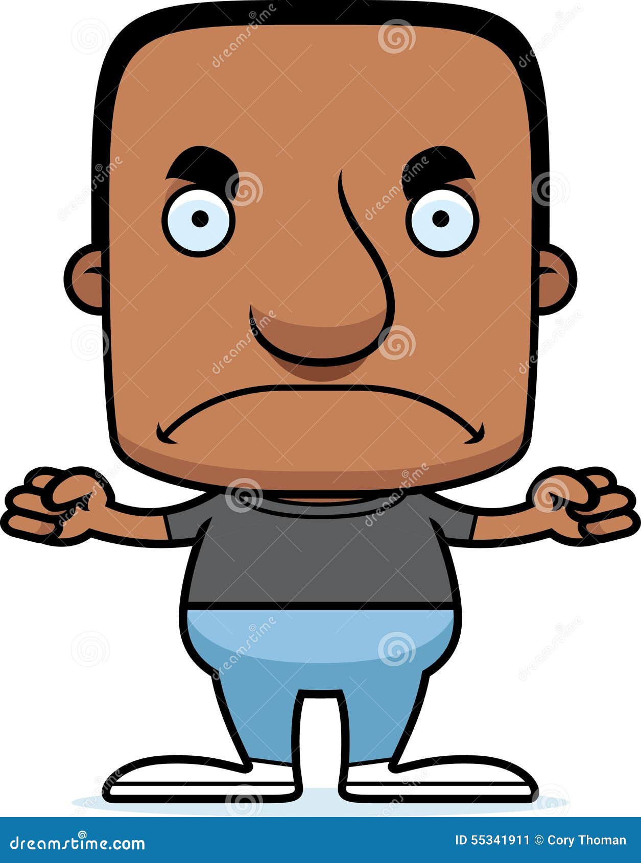 Cartoon Angry Man stock vector. Illustration of angry - 55341911