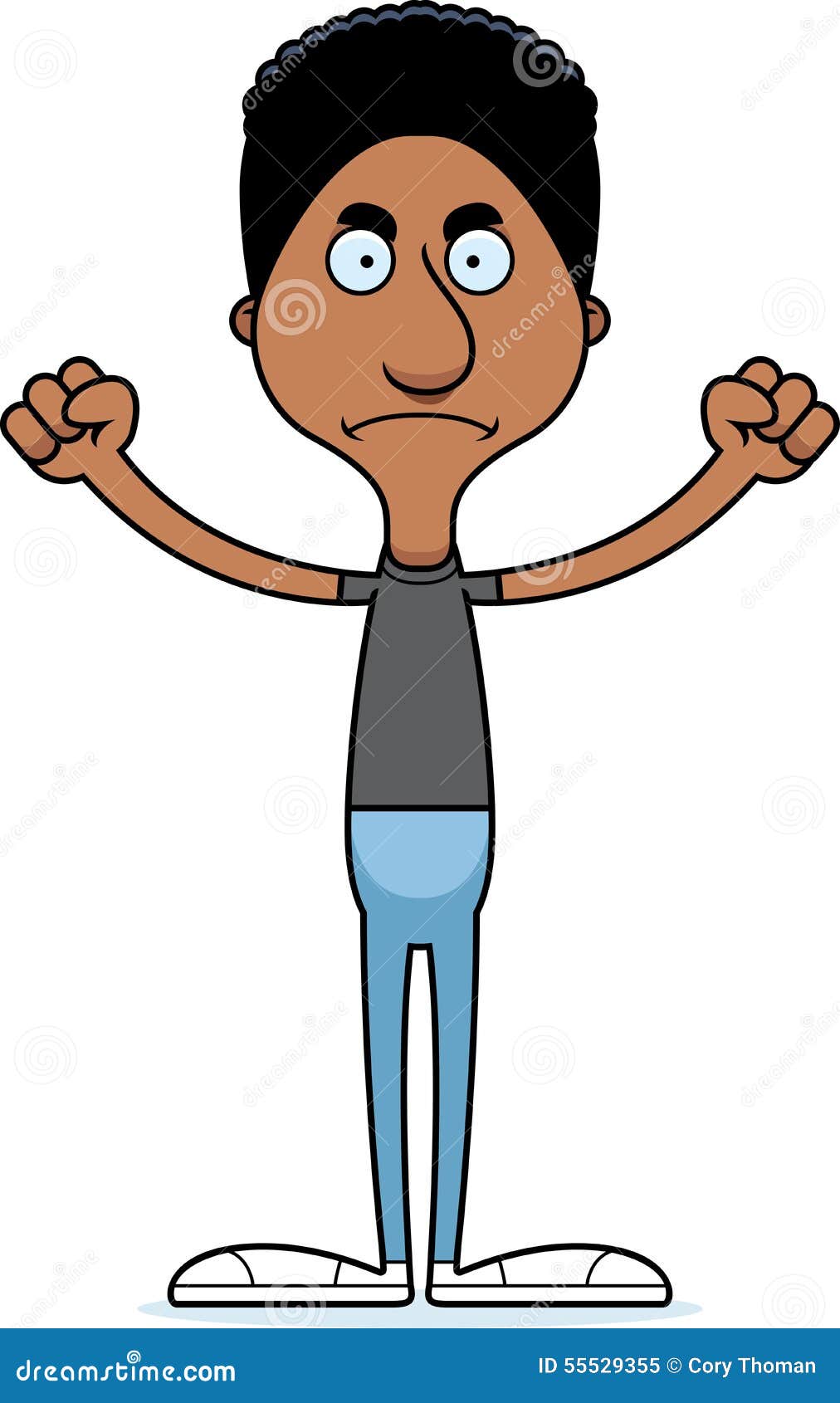 Cartoon Angry Man stock vector. Illustration of cartoon - 55529355