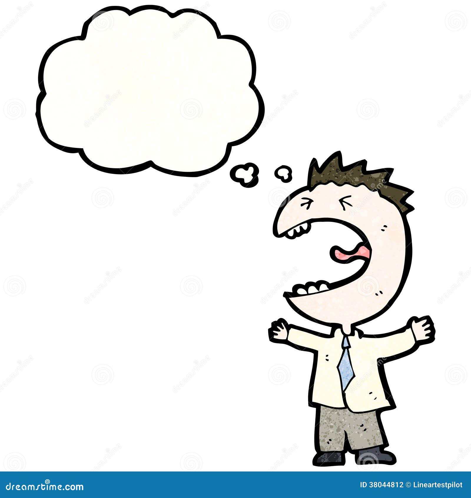 Cartoon angry man shouting stock vector. Illustration of cloud - 38044812