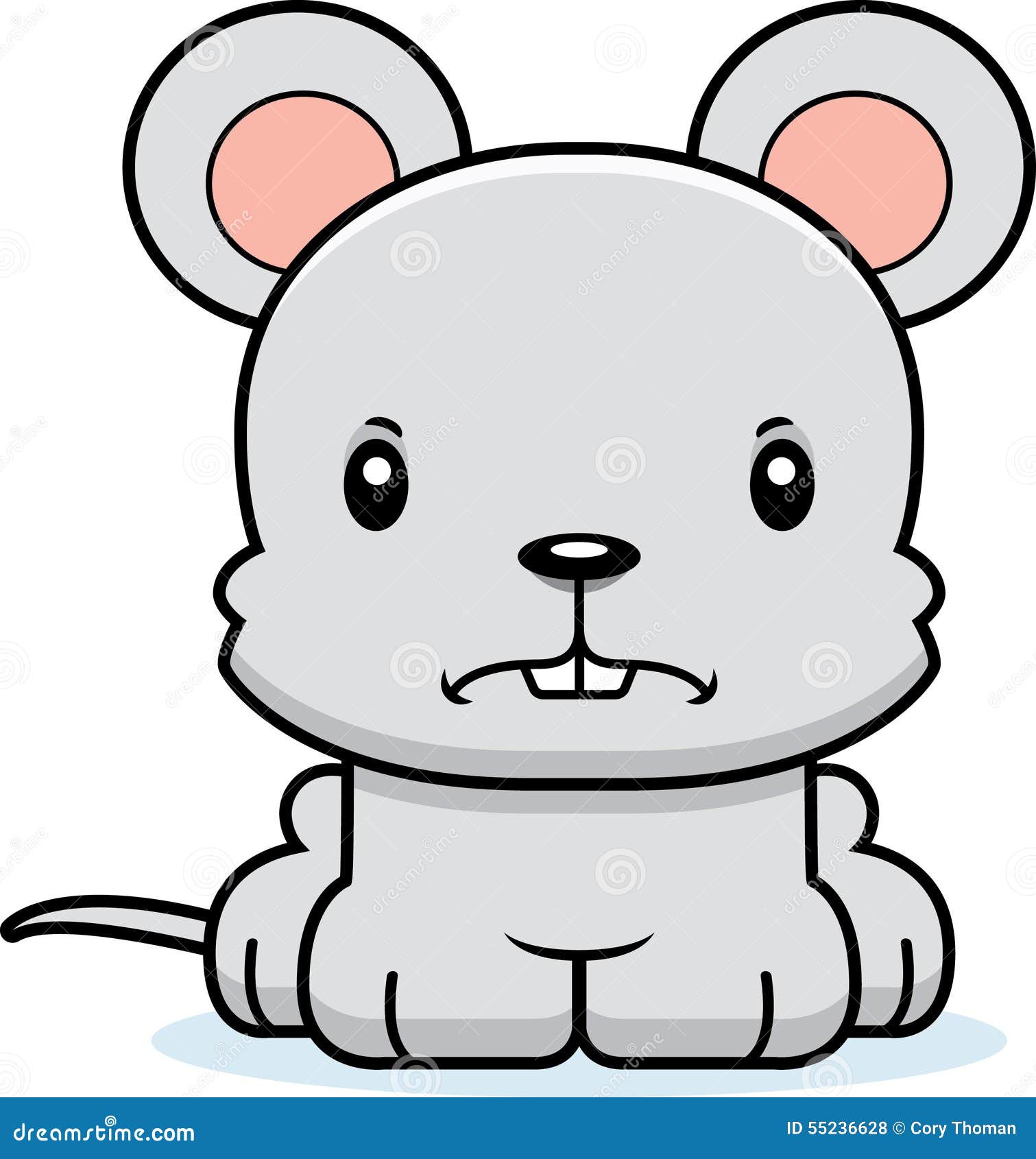 Cartoon Angry Mouse stock vector. Illustration of clip - 55236628