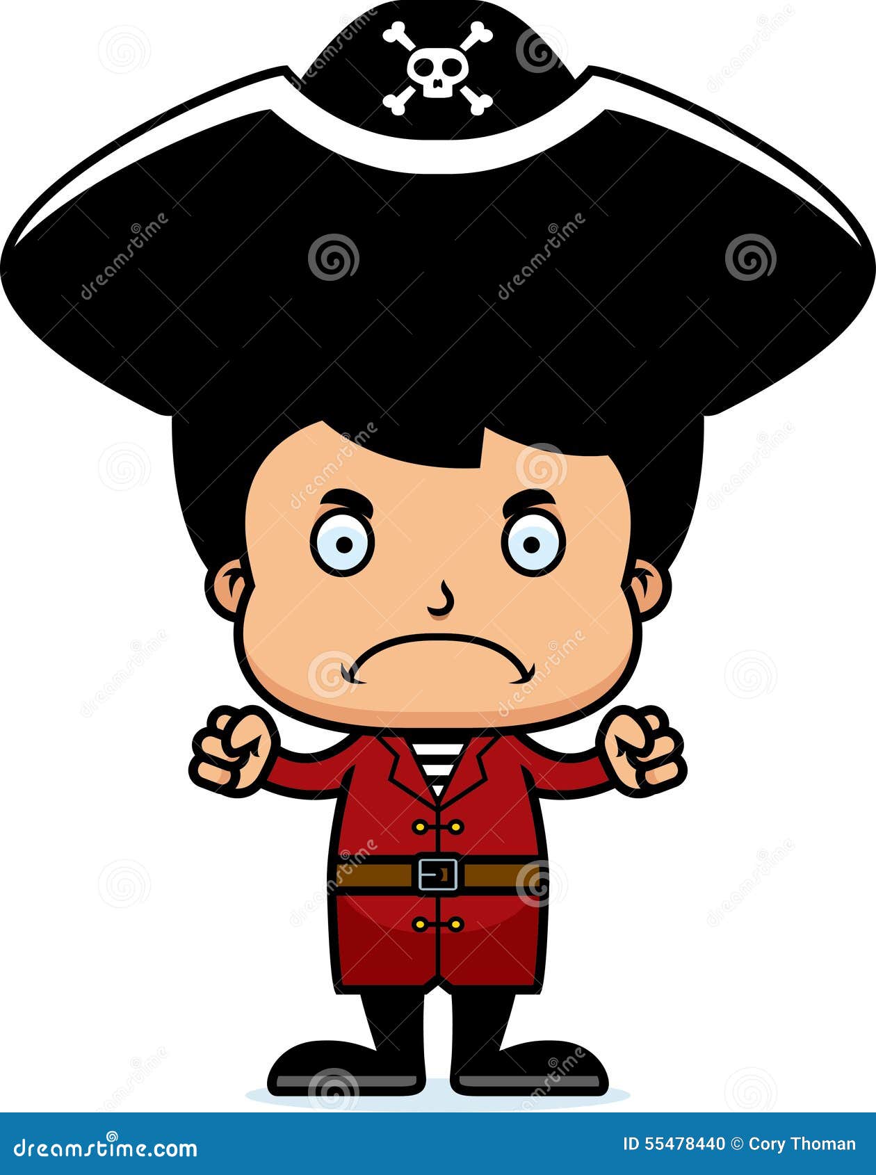 Cartoon Angry Pirate Boy stock vector. Illustration of cartoon - 55478440