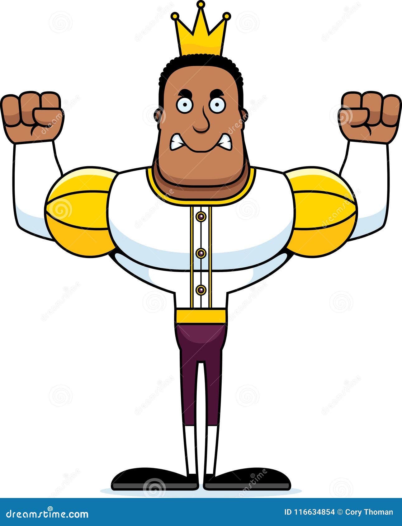 Cartoon Angry Prince stock vector. Illustration of king - 116634854