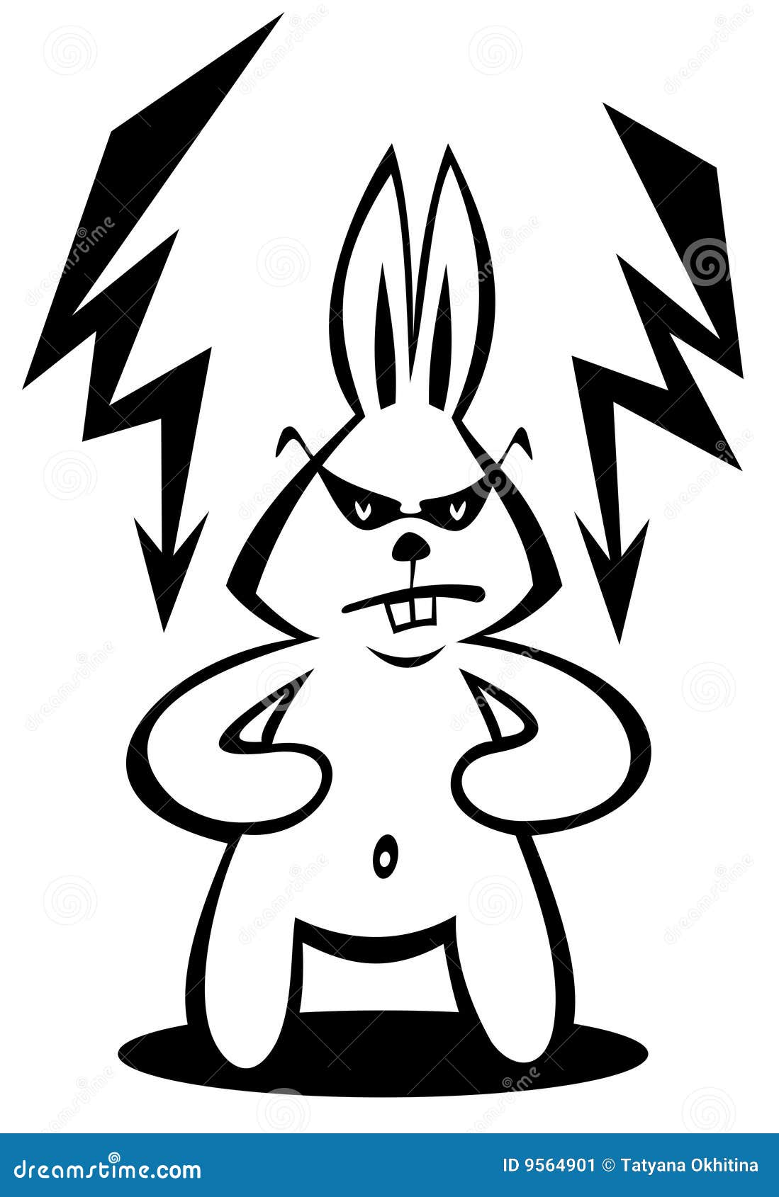 Angry Rabbit Cartoon