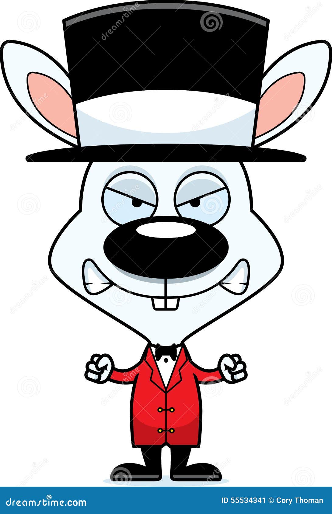 Cartoon Angry Ringmaster Bunny Stock Vector - Illustration of ...