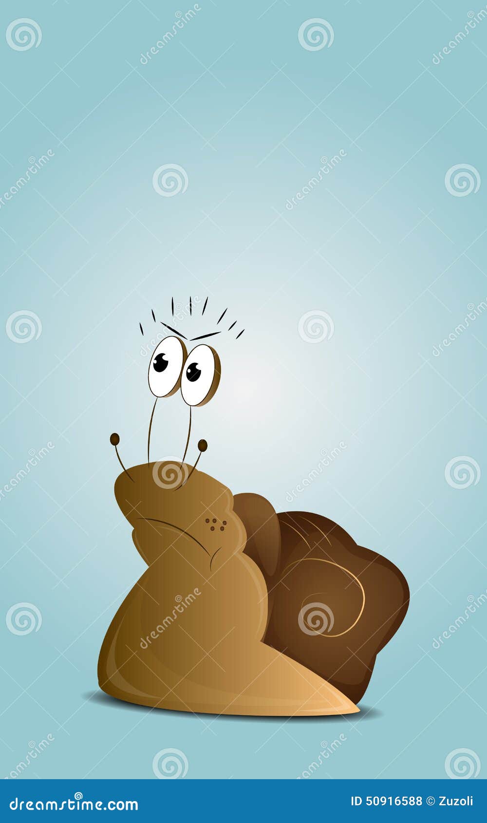Cartoon angry snail stock vector. Illustration of upset - 50916588