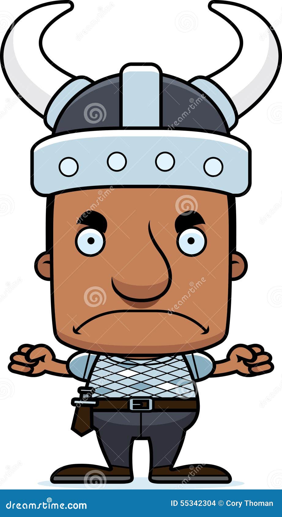 Cartoon Angry Viking Man stock vector. Illustration of vector - 55342304