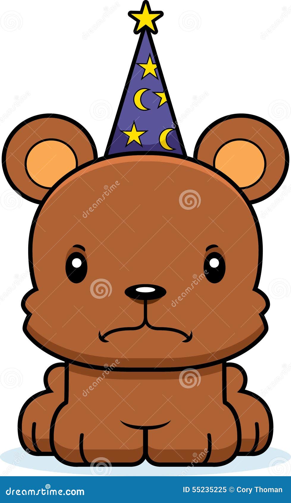 Cartoon Angry Wizard Bear stock vector. Illustration of wizard - 55235225