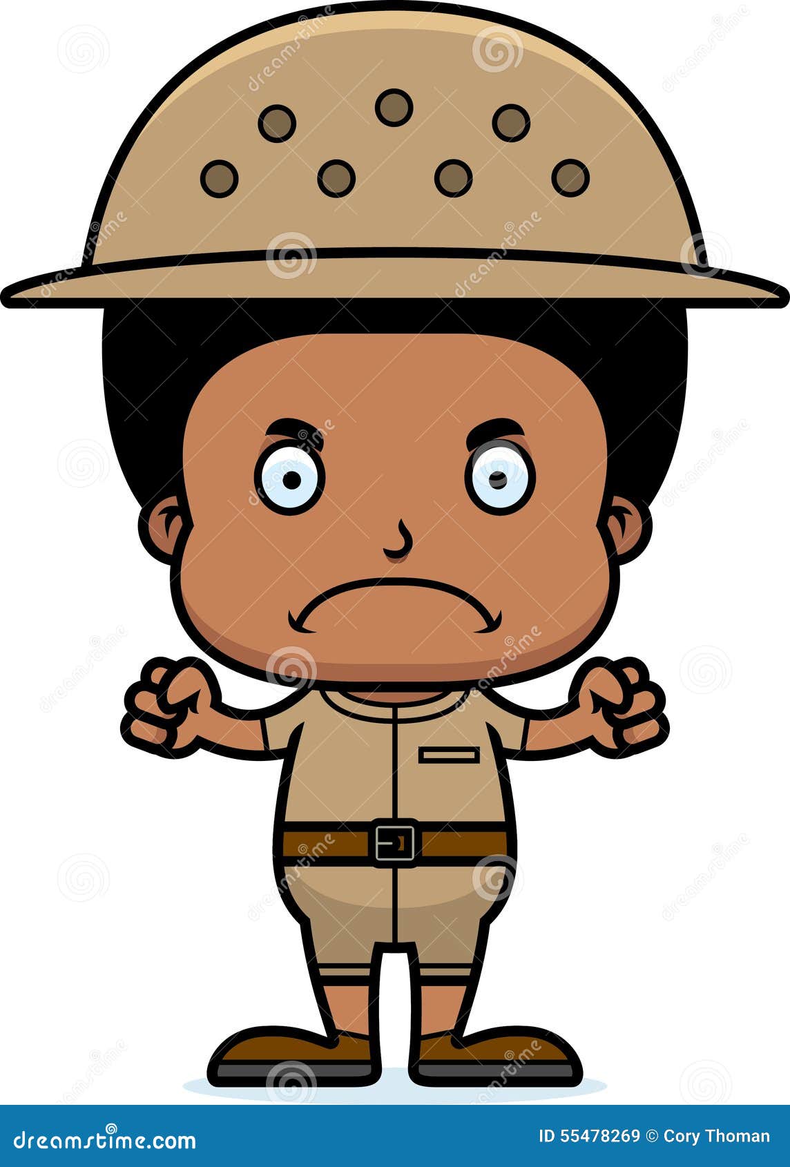 Cartoon Angry Zookeeper Boy Stock Vector - Illustration of graphic ...