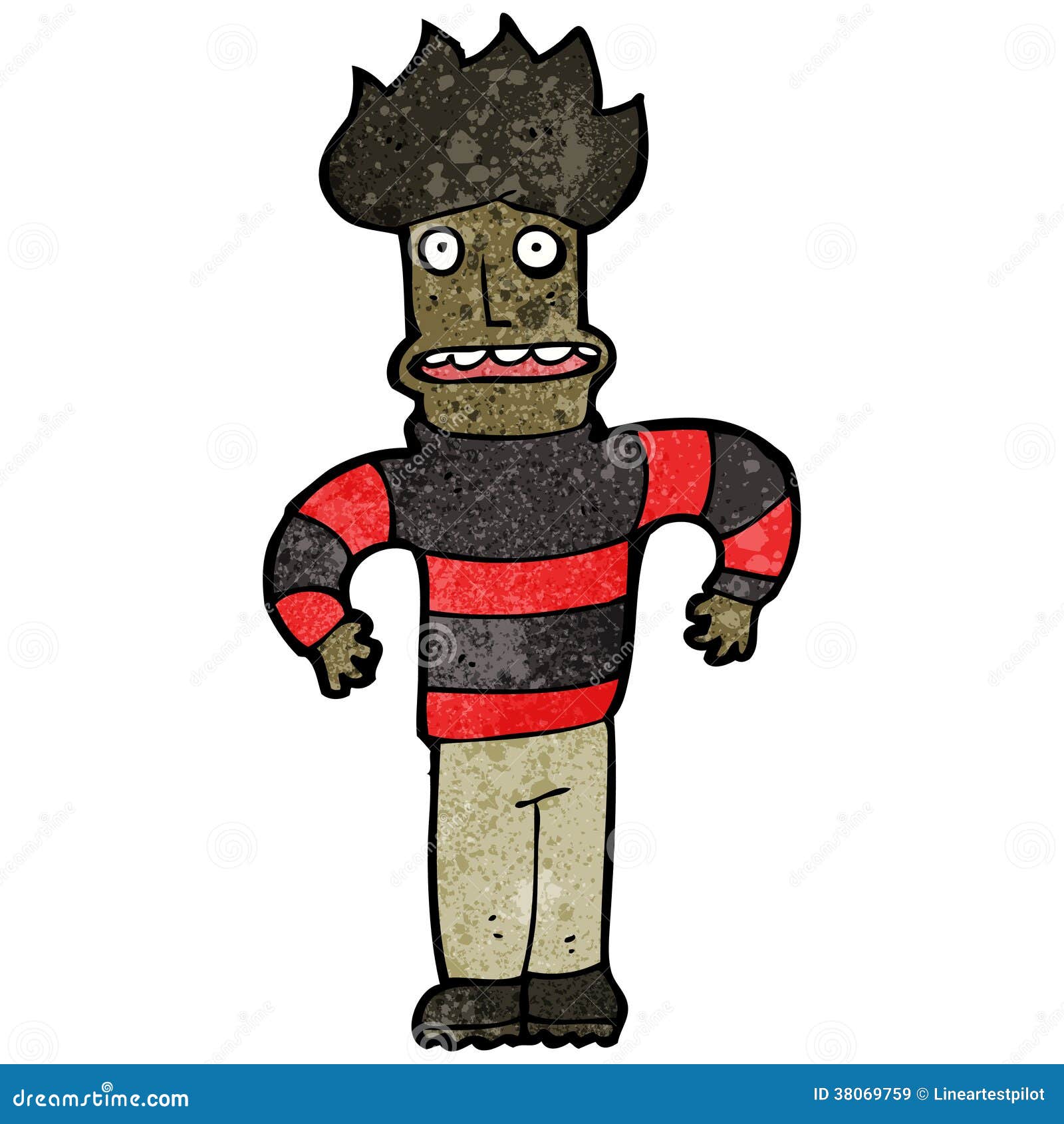 Cartoon Angst Man | CartoonDealer.com #38069759