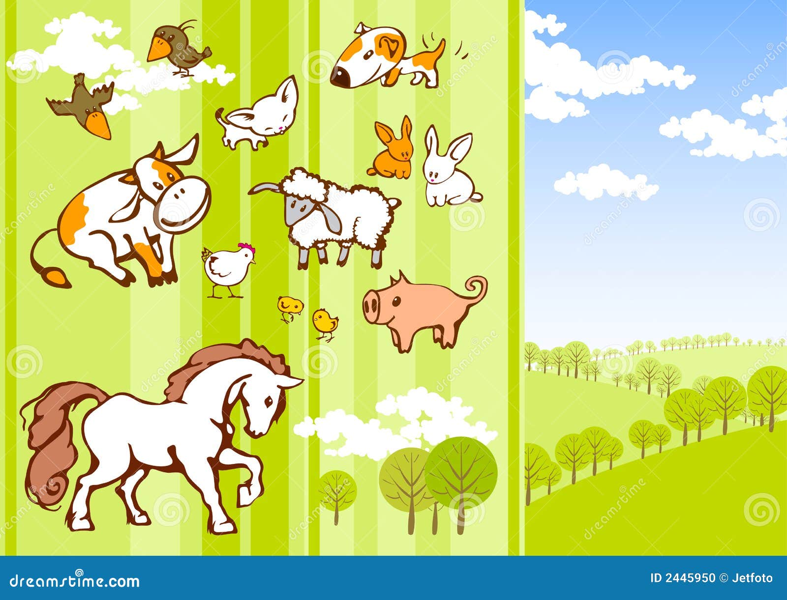 Gree Farm Tractor Royalty-Free Stock Image | CartoonDealer.com #8868832