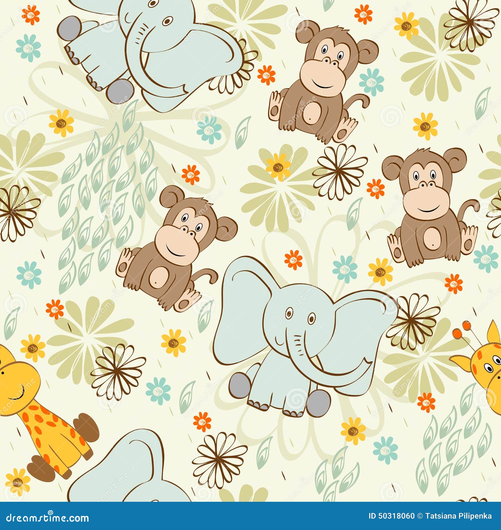 Cartoon animals stock vector. Illustration of character - 50318060