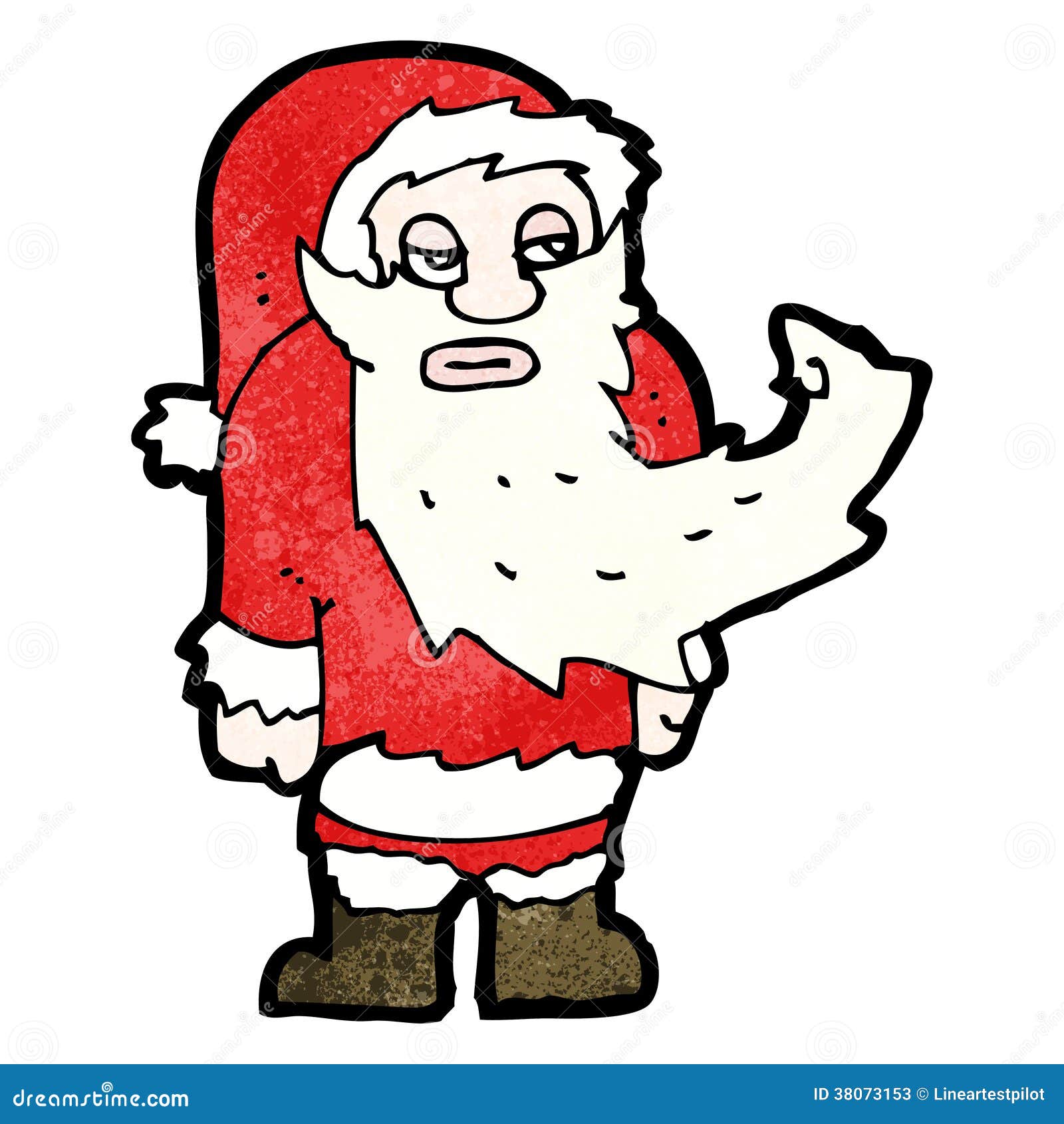Cartoon annoyed santa stock illustration. Illustration of traditional ...