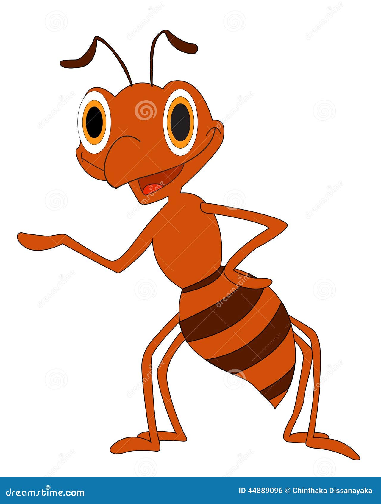 Cartoon ant stock illustration. Illustration of animal - 44889096