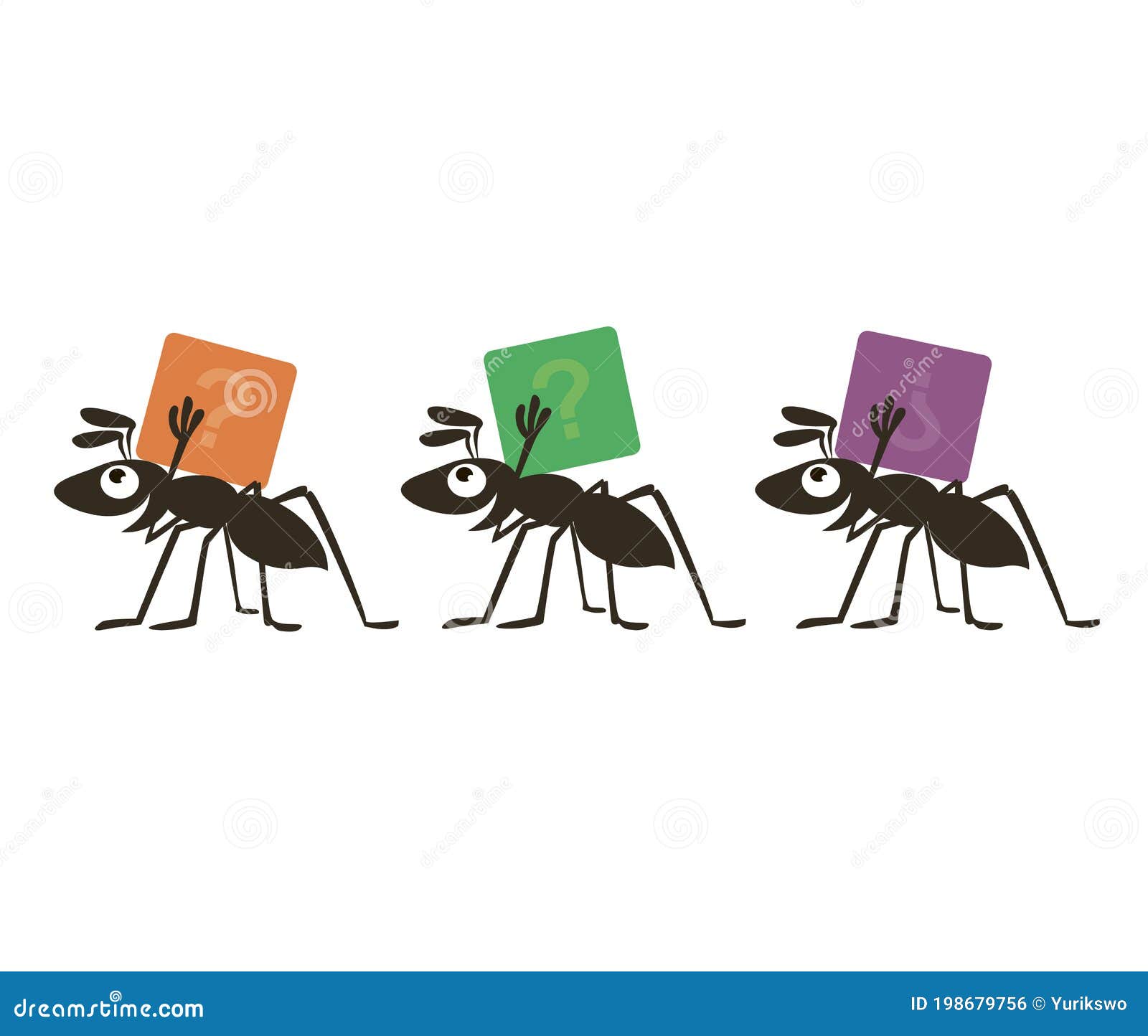 Cartoon ants vector stock vector. Illustration of carrying - 198679756
