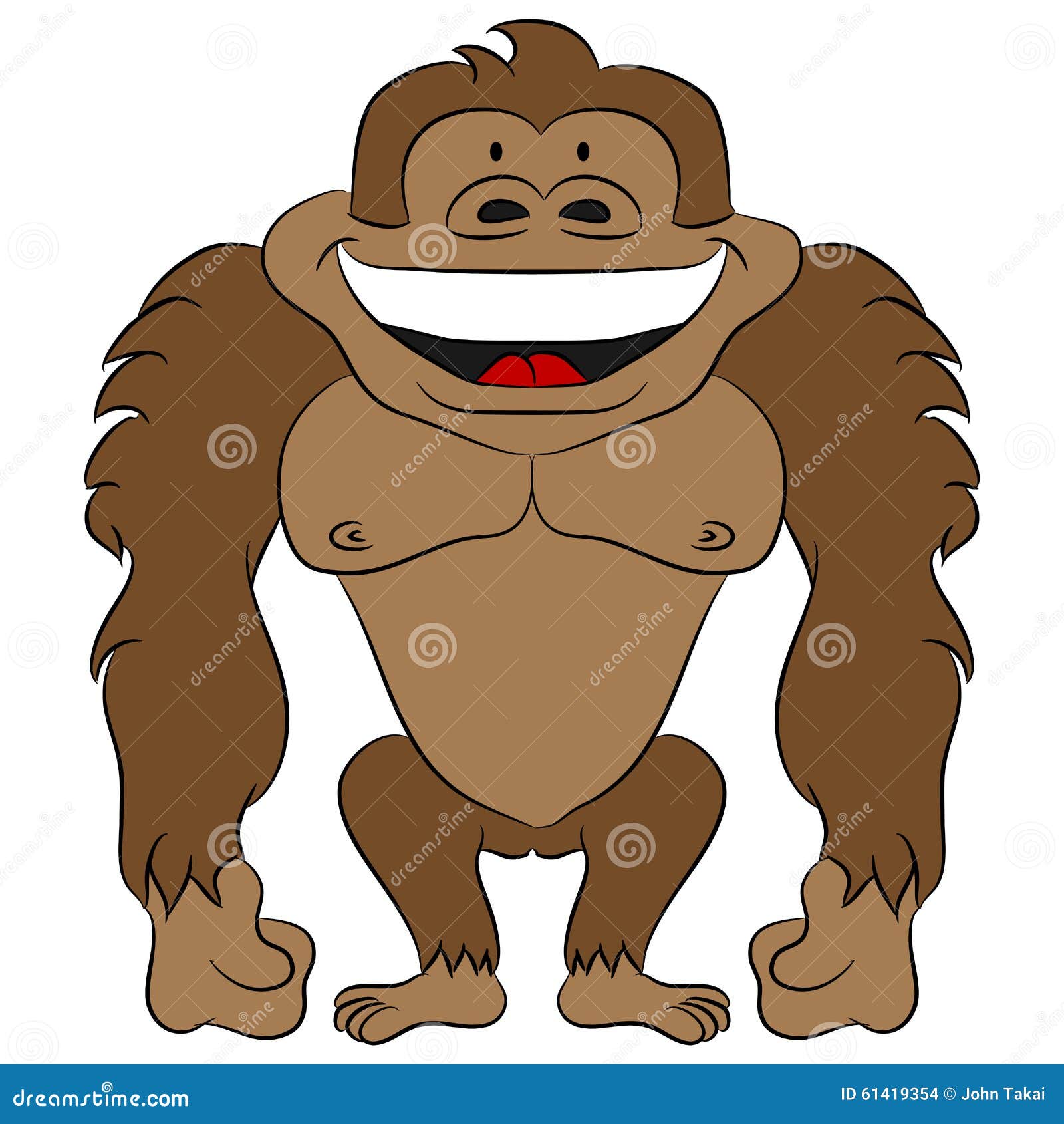 Cartoon Ape Vector Illustration | CartoonDealer.com #61419354