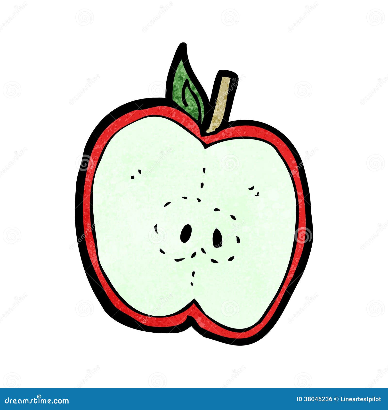Cartoon apple stock vector. Illustration of artwork, sliced - 38045236