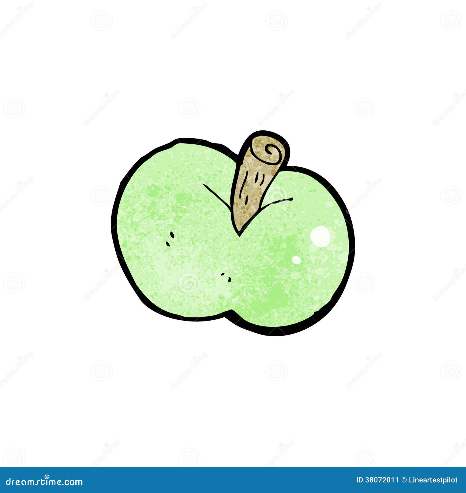Cartoon apple stock vector. Illustration of cartoon, grunge - 38072011