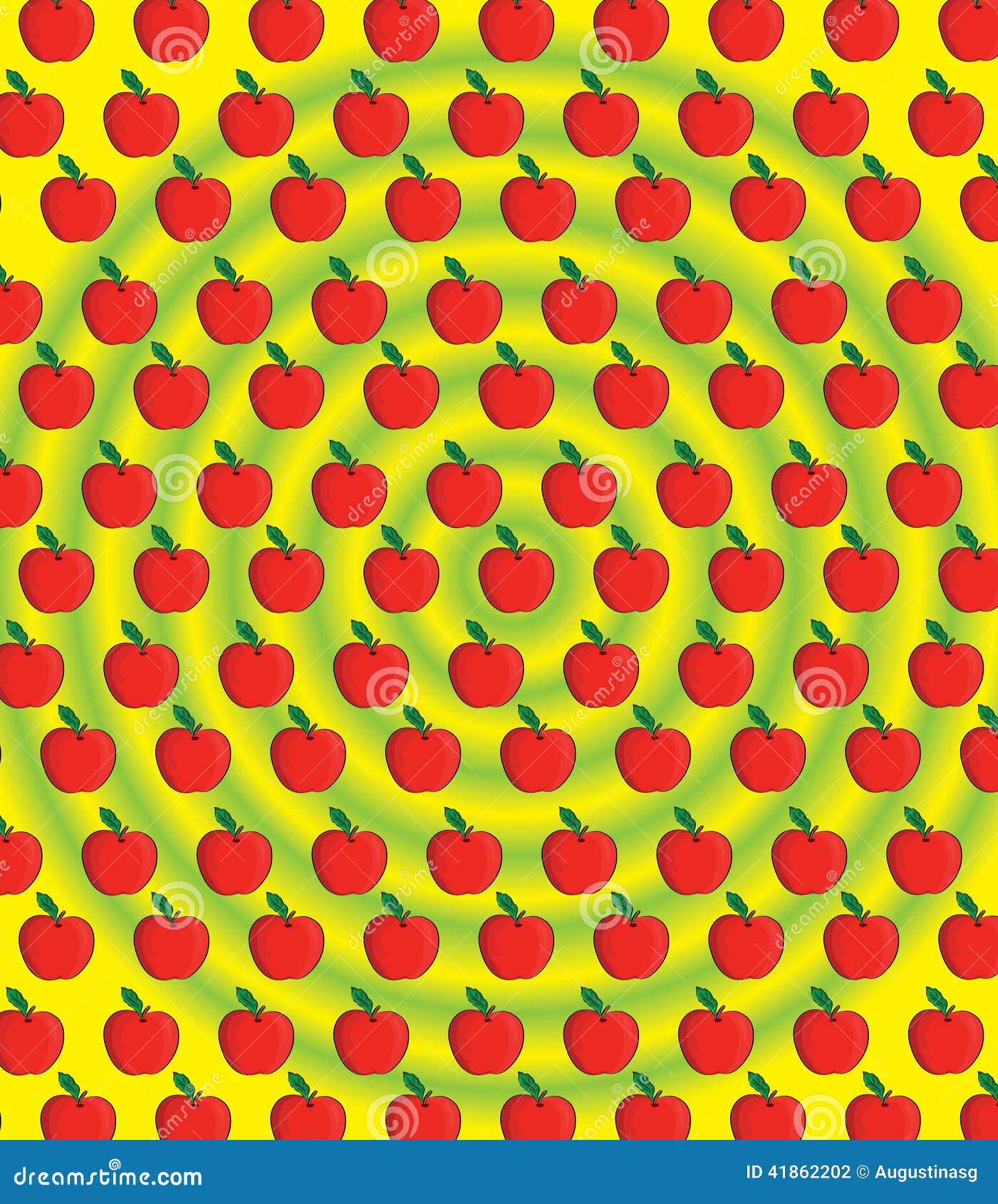 Cartoon apple pattern stock illustration. Illustration of fruit - 41862202