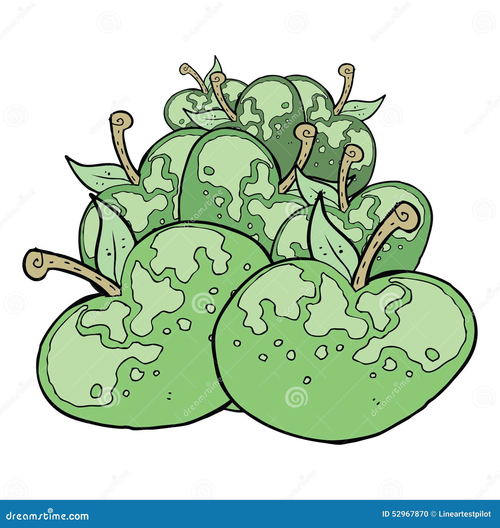 Cartoon apples stock illustration. Illustration of quirky - 52967870