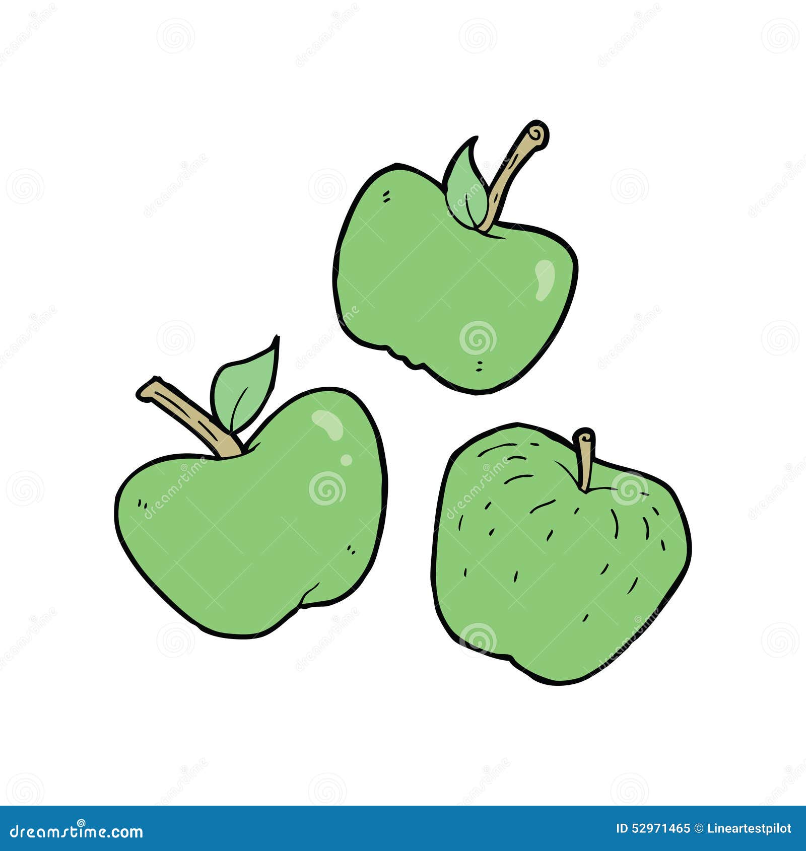 Cartoon apples stock illustration. Illustration of cartoon - 52971465