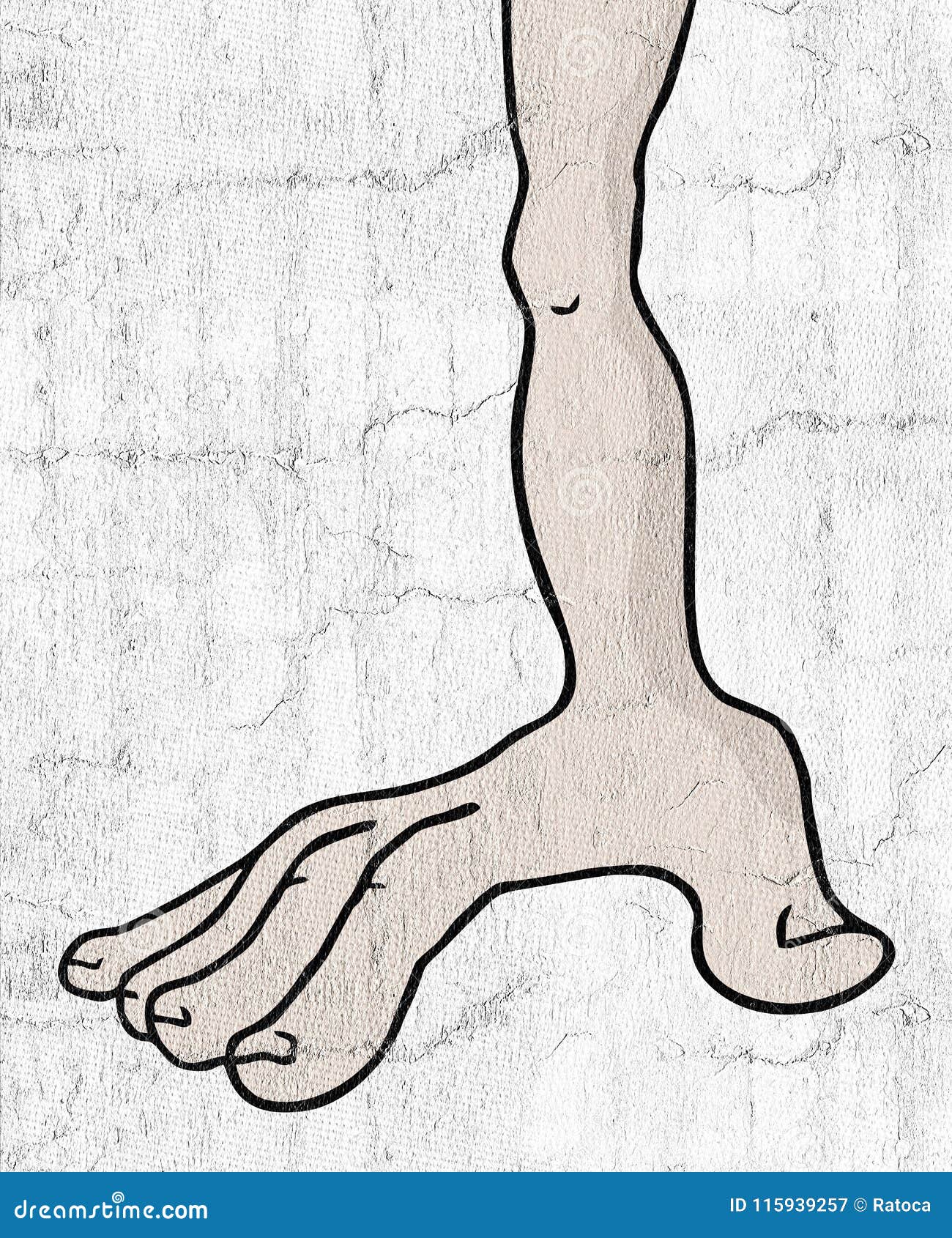 Cartoon arm stock illustration. Illustration of vector - 115939257