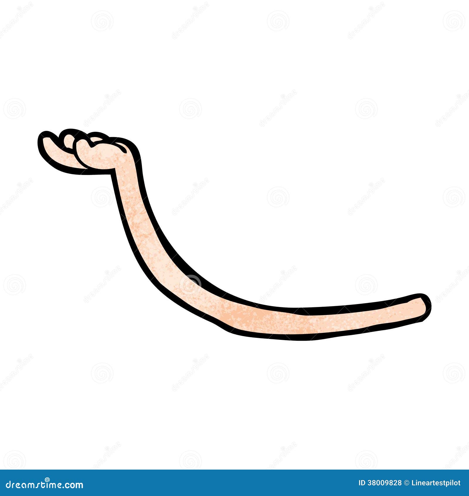Cartoon arm gesture stock vector. Illustration of doodle - 38009828