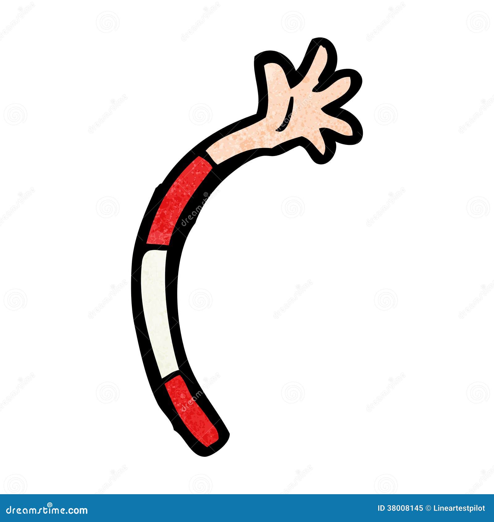 Cartoon arm stock vector. Illustration of quirky, doodle - 38008145