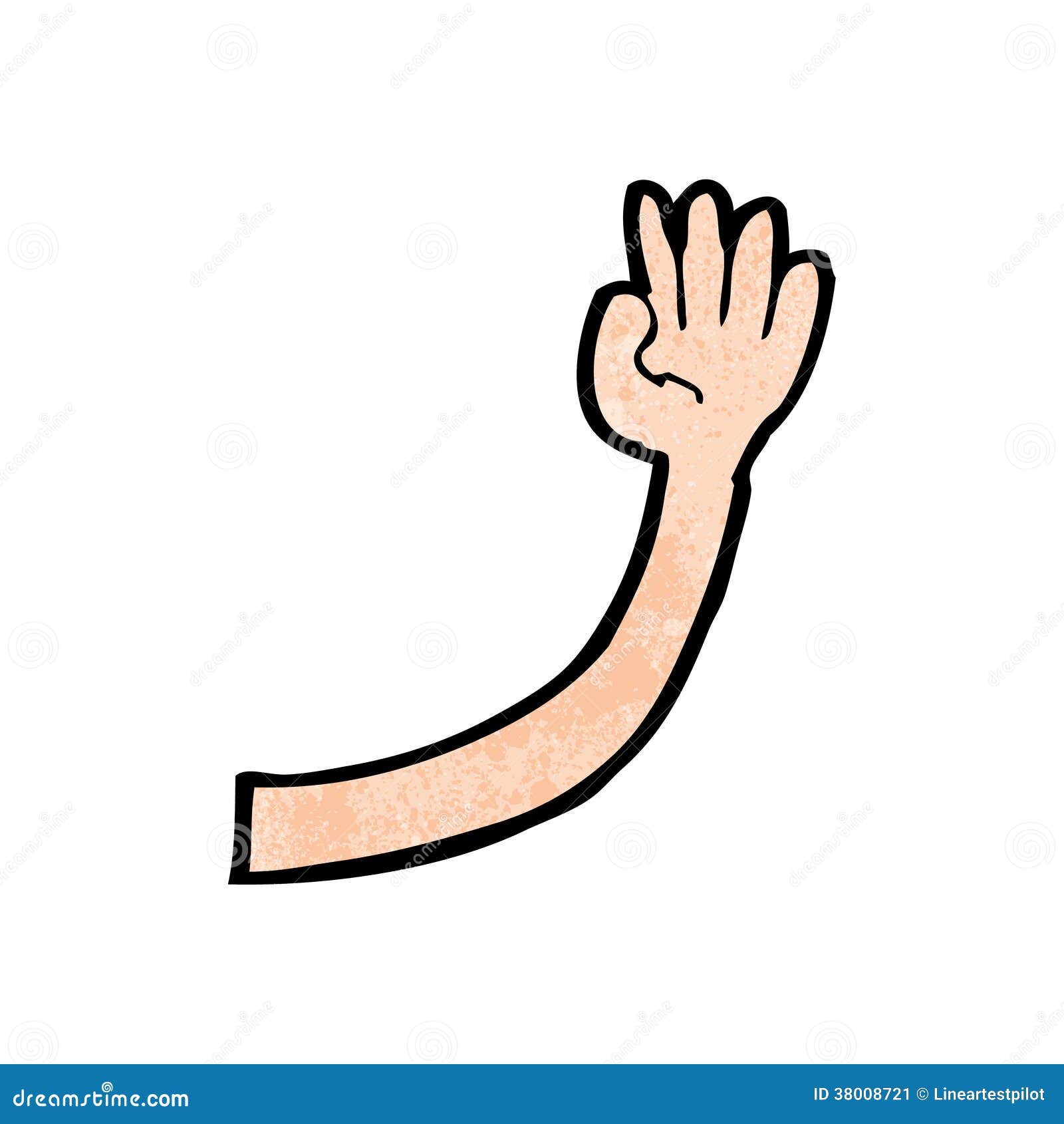 Cartoon Arm Stock Image - Image: 38008721