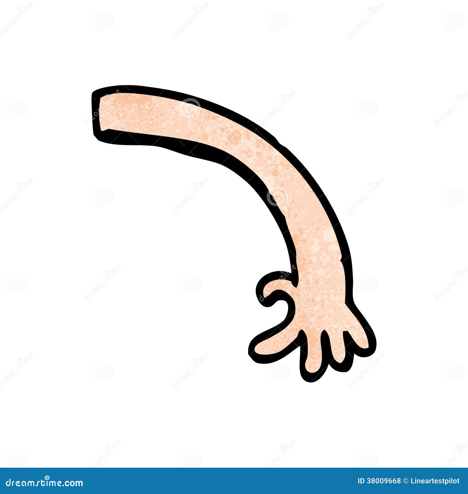 Cartoon arm stock vector. Illustration of clip, quirky - 38009668