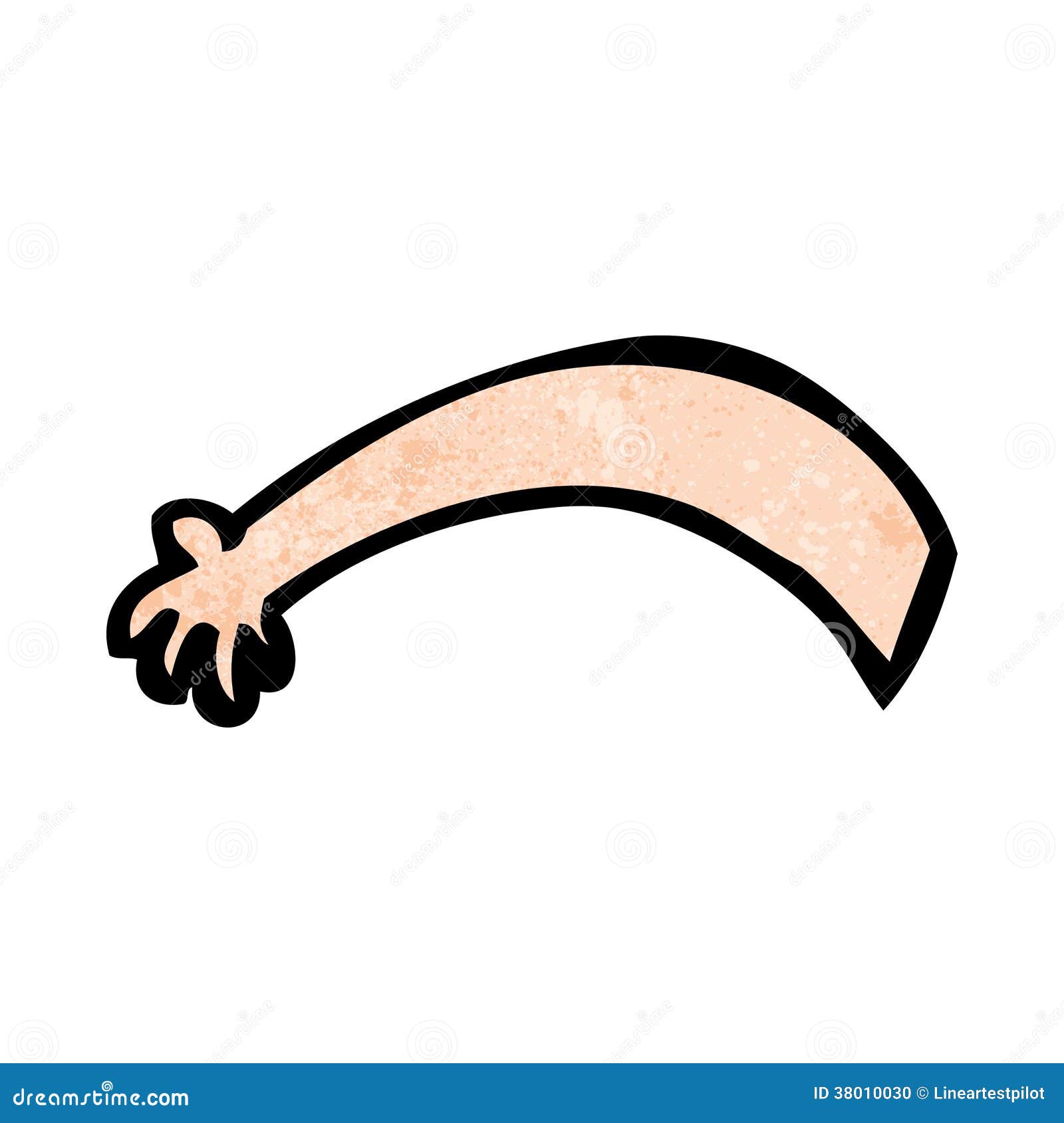 Cartoon arm stock vector. Illustration of quirky, symbol - 38010030