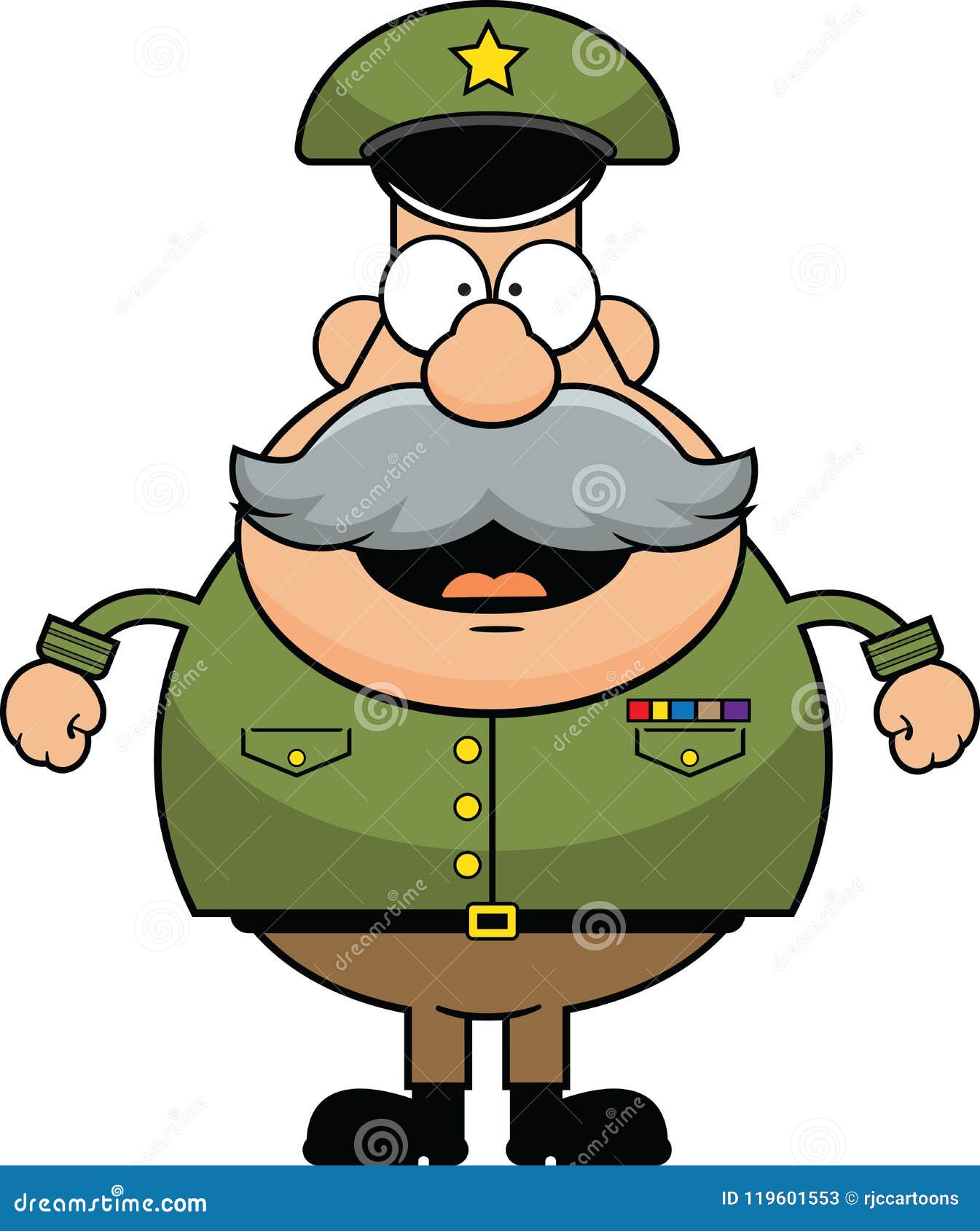 Army General Cartoon Vector | CartoonDealer.com #29266809