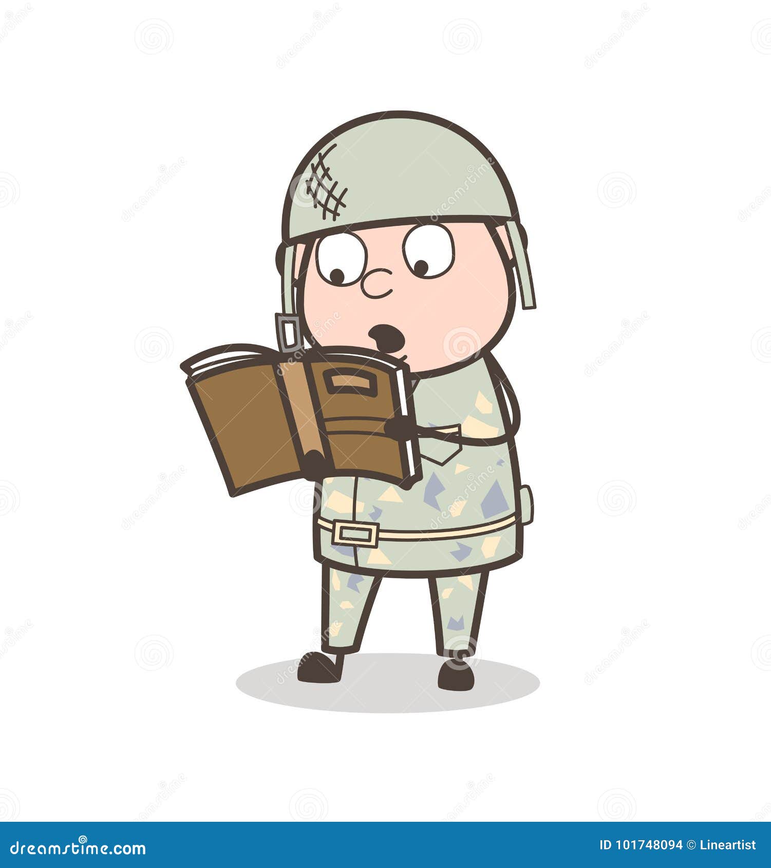 Cartoon Army General Grumpy Stock Illustration | CartoonDealer.com ...