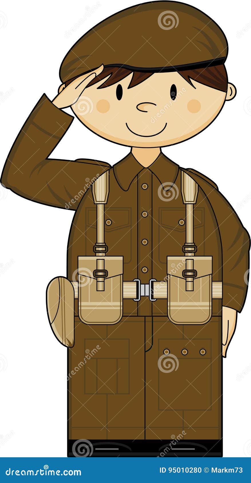 Cartoon Army Soldier stock vector. Illustration of cartoon - 95010280