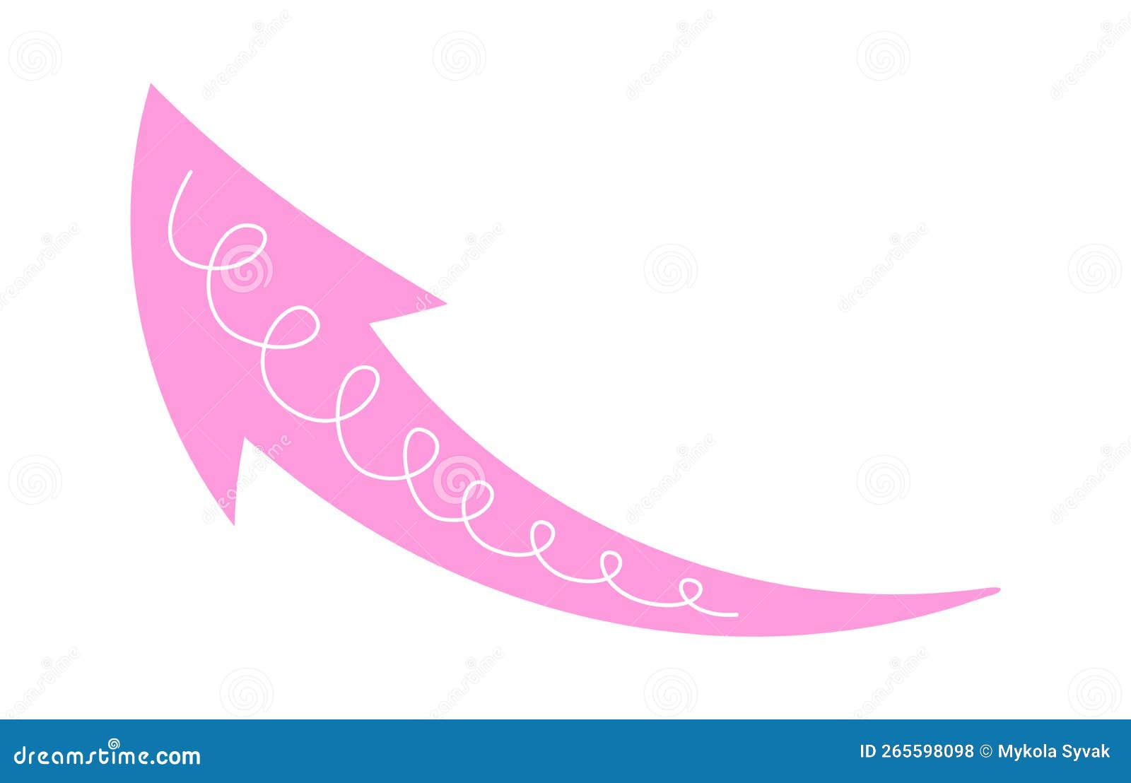 Cartoon Arrow Flat Icon Line Points in Particular Direction Stock ...